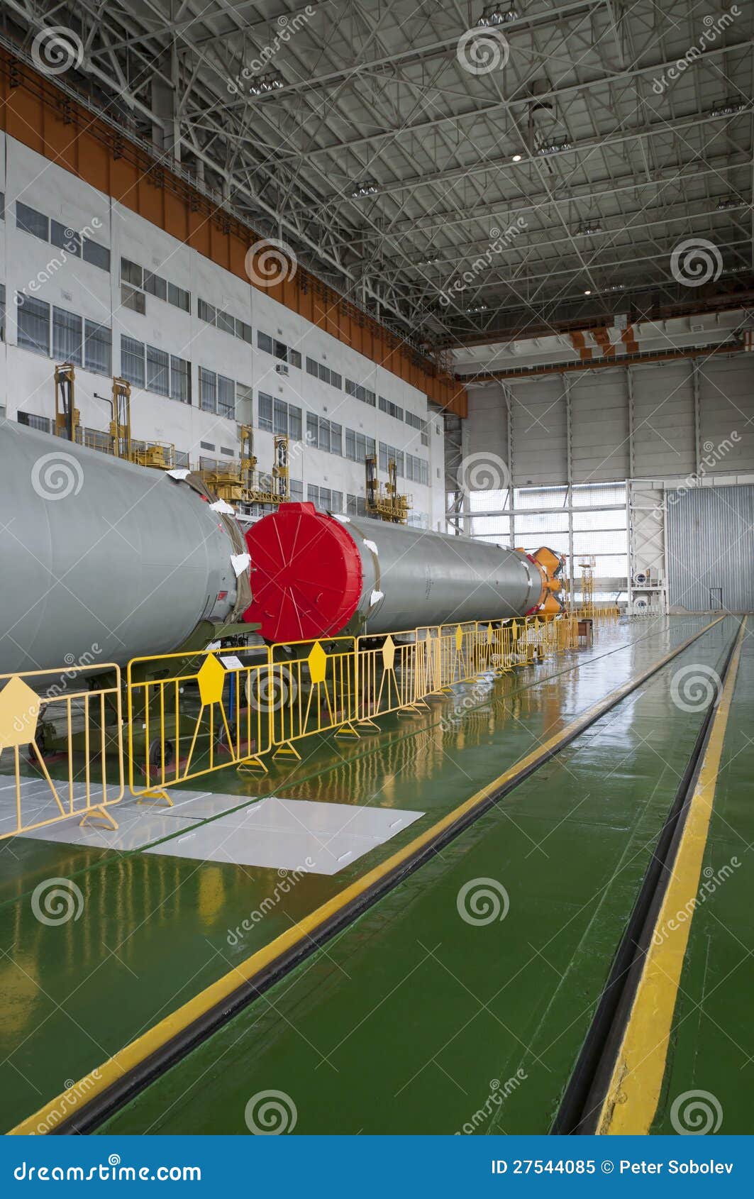 Soyuz Space Rocket Assembly Building Stock Image - Image of space ...