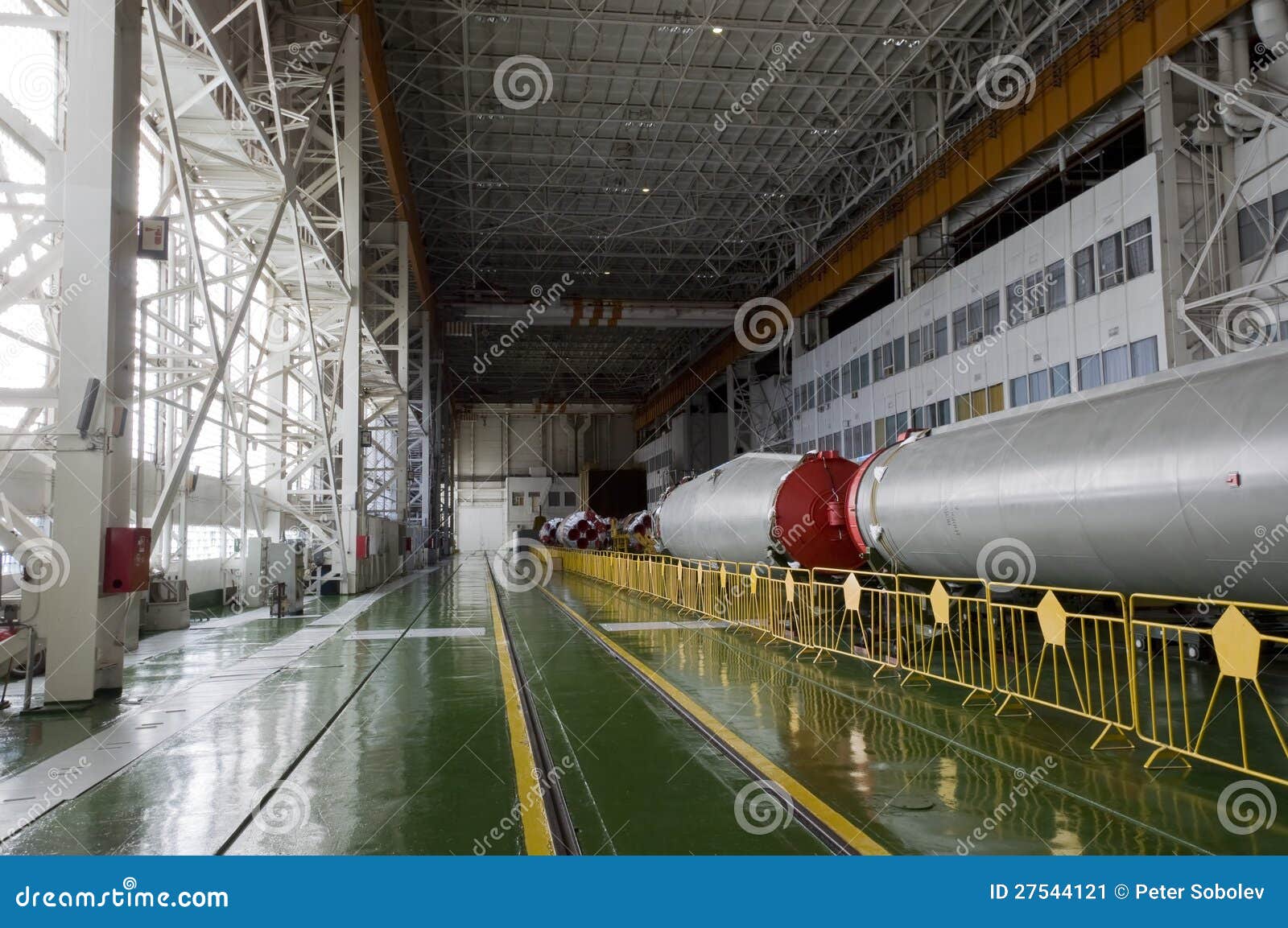 Soyuz Space Rocket Assembly Building Stock Image - Image of vehicle ...