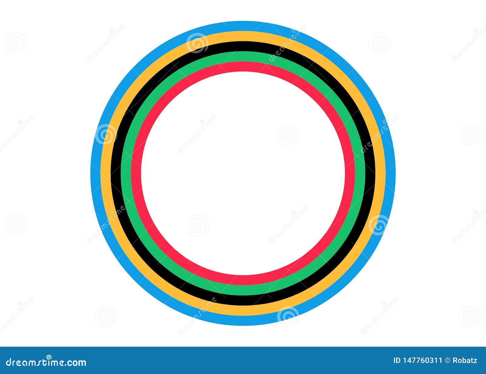 Background Design with Olympic Color Stripes Concept in Paper Style ...