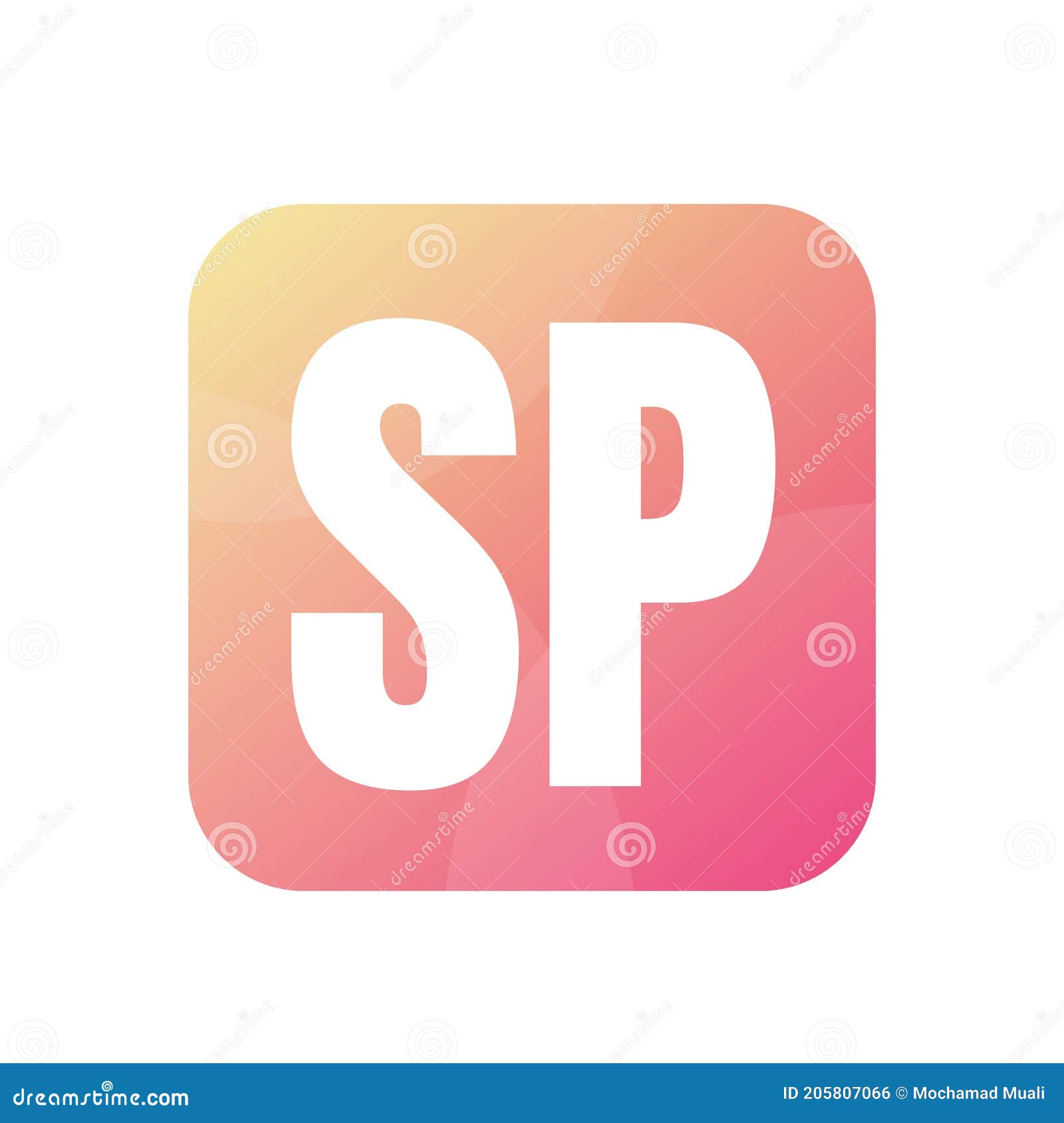 SP Letter Logo Design with Simple Style Stock Vector - Illustration of ...