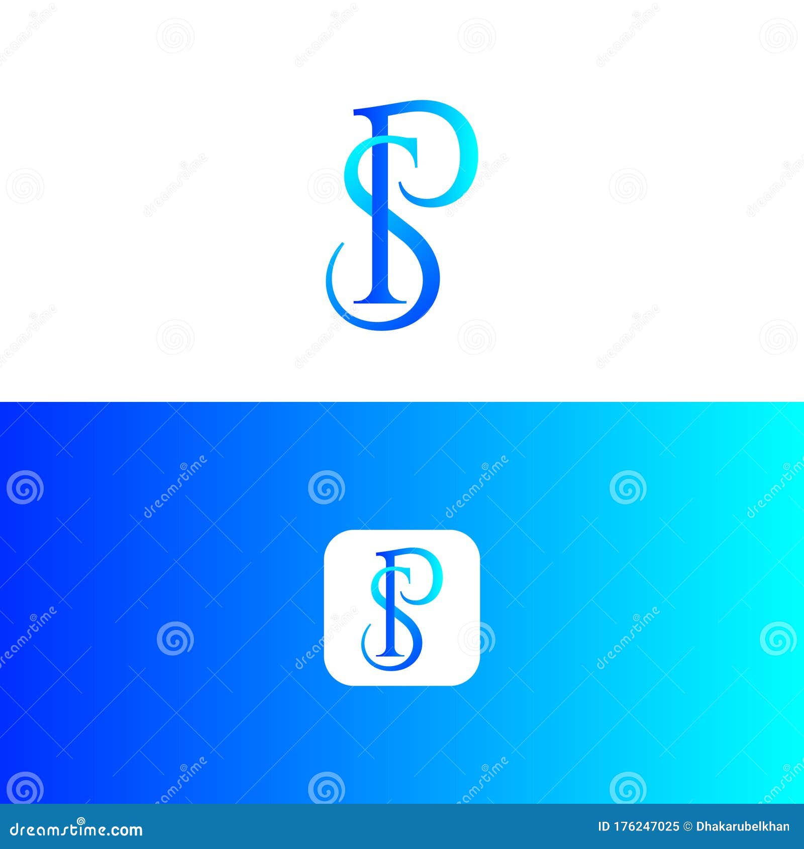 Sp Logotipo Com Letra Sp Logotipo S P Logotipo Design Ps Ilustração do ...