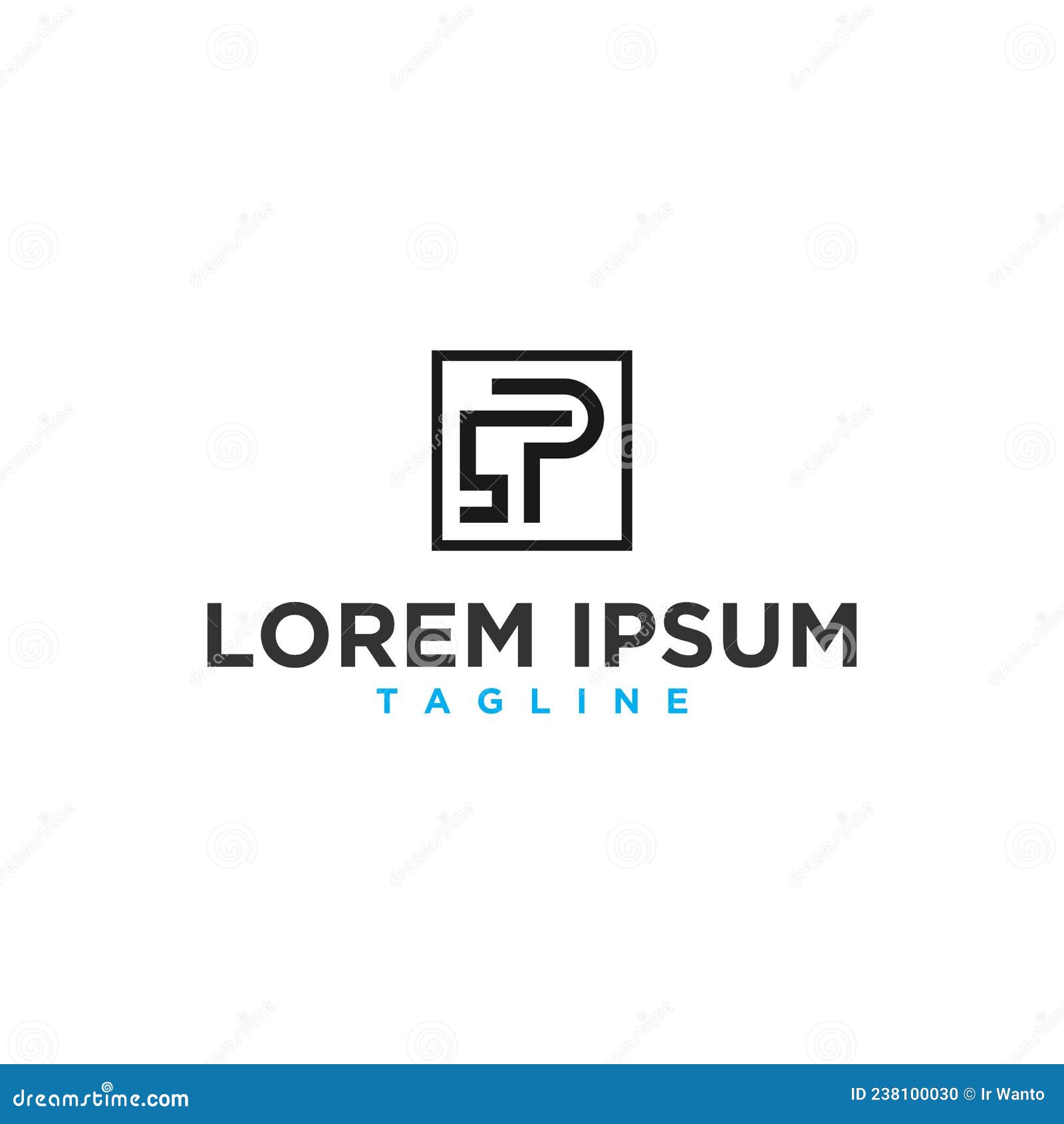 Sp Monogram Logo Design Inspiration Stock Vector - Illustration of ...