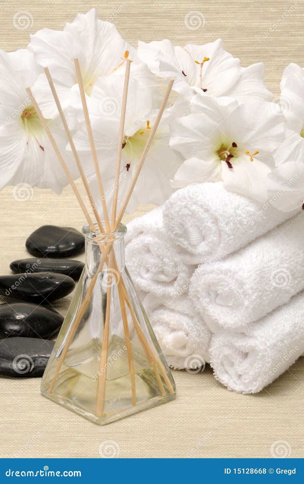Spa accessories stock photo. Image of rejuvenate, stone - 15128668