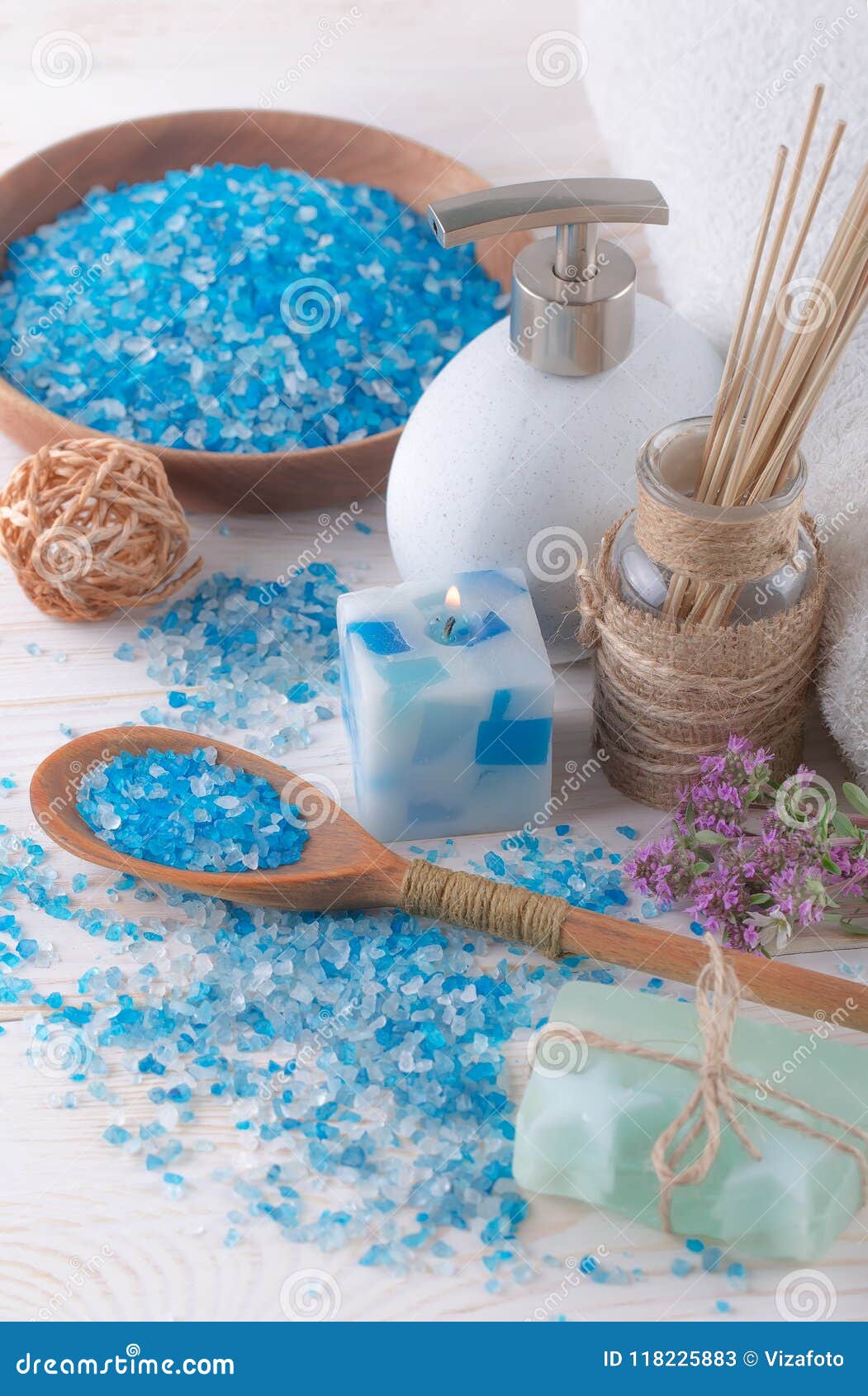 SPA and Accessories for Oriental Massage Stock Image - Image of ...