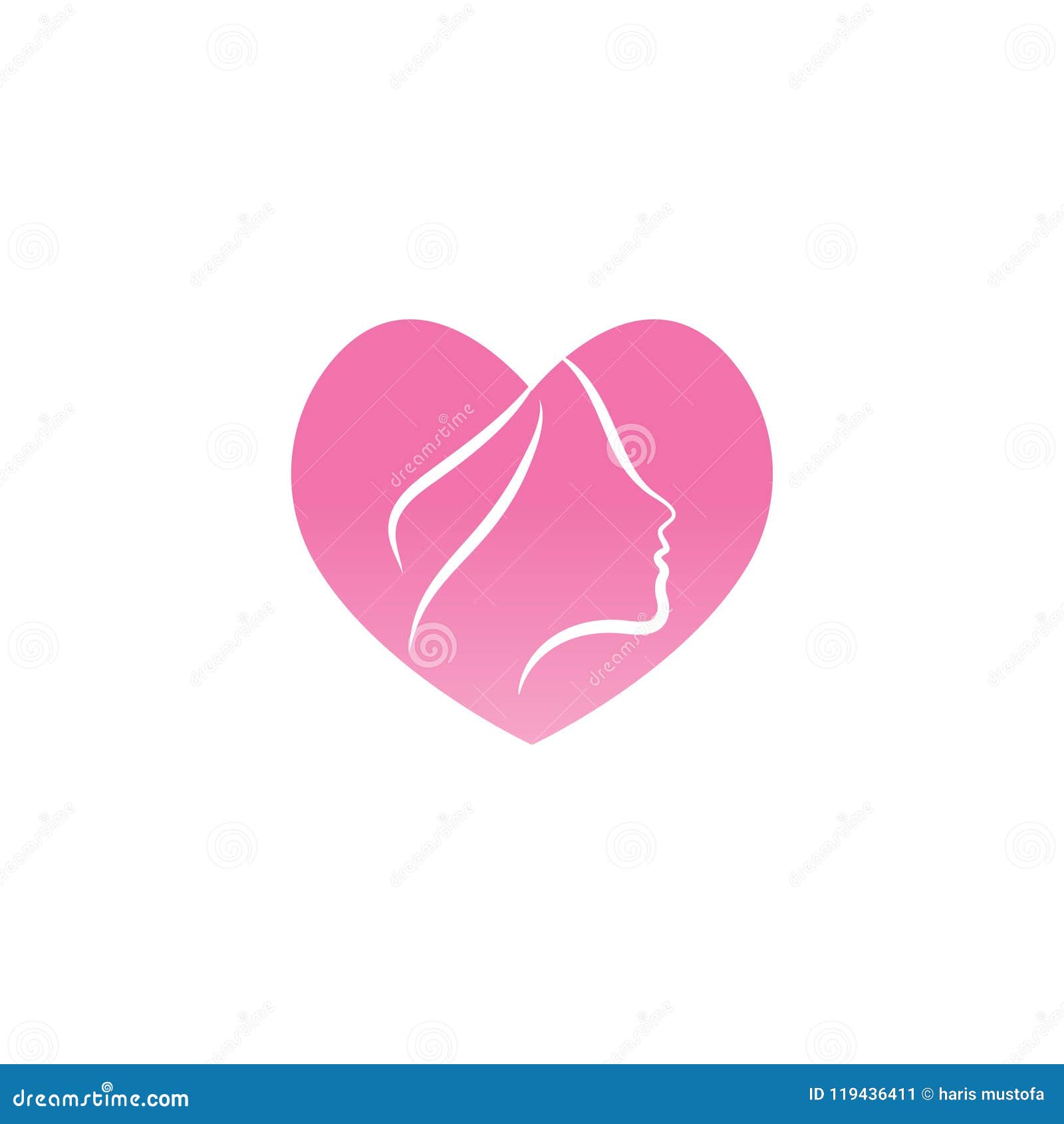 Spa Aesthetic Girl Logo Template Stock Vector - Illustration of ...