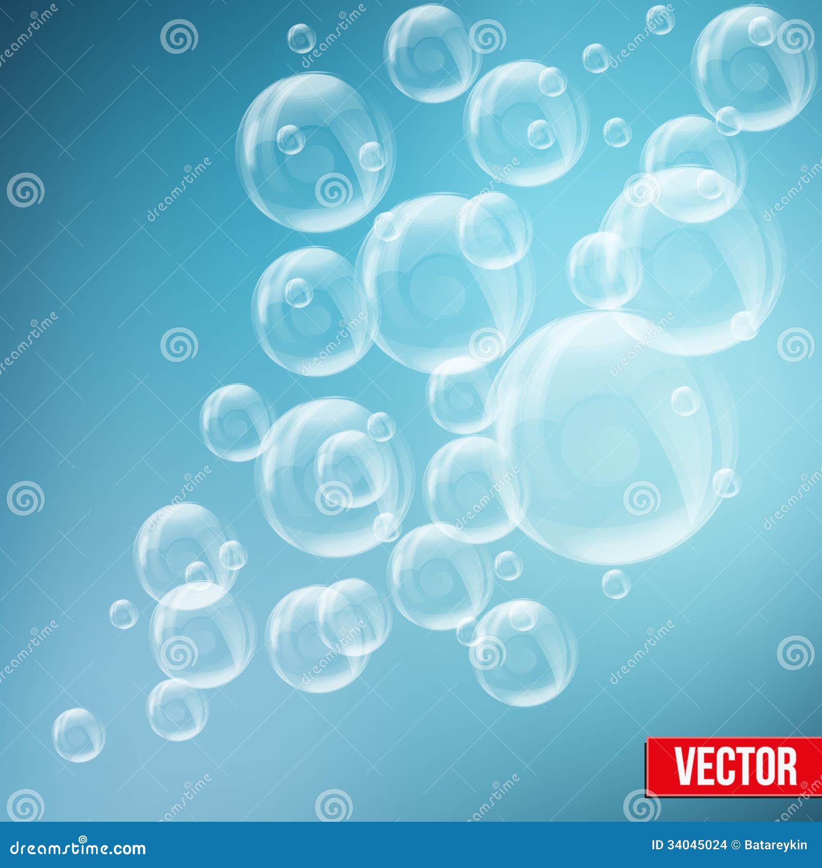 SPA Aqua Background with Soap Bubbles Stock Vector - Illustration of ...