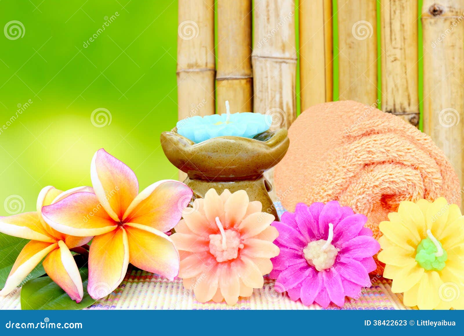 Spa Aromatherapy and Bamboo Background. Stock Image - Image of beauty ...