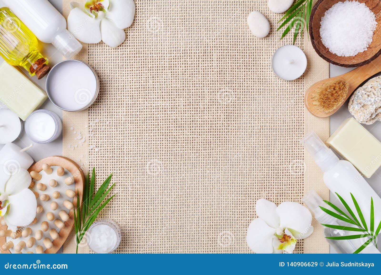Spa Aromatherapy Beauty Treatment And Wellness Background With