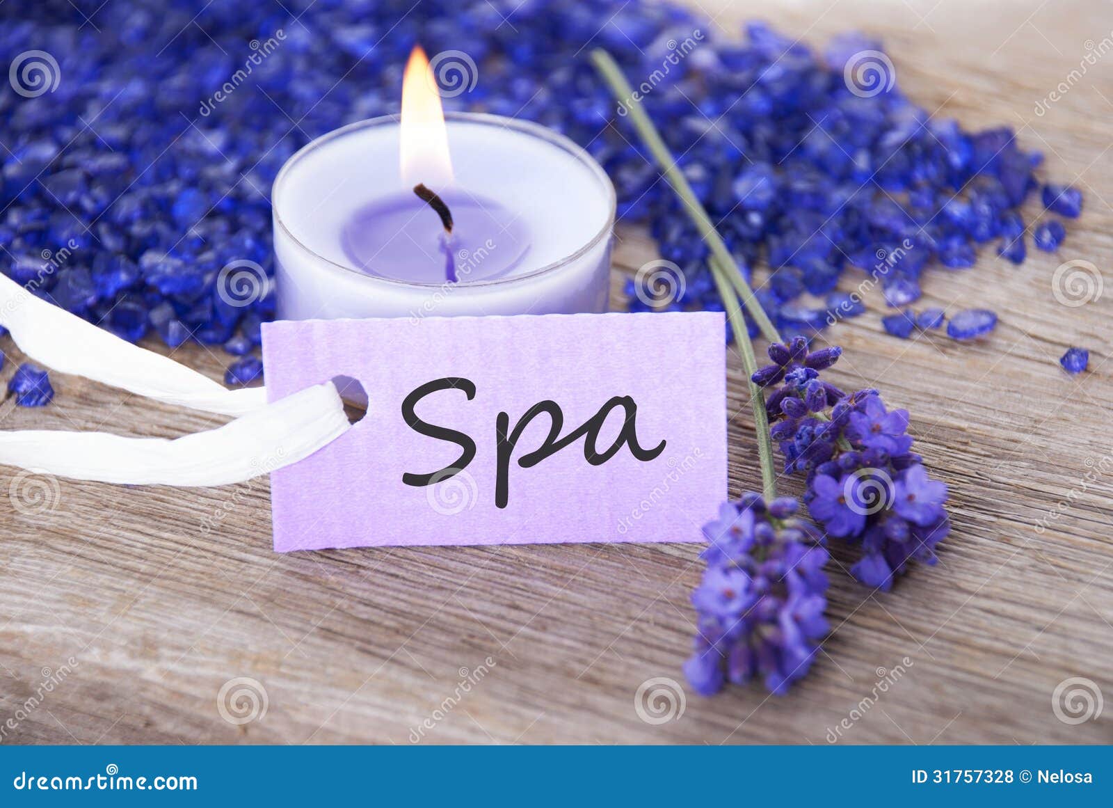 A Spa Background with Spa Label Stock Photo - Image of label ...