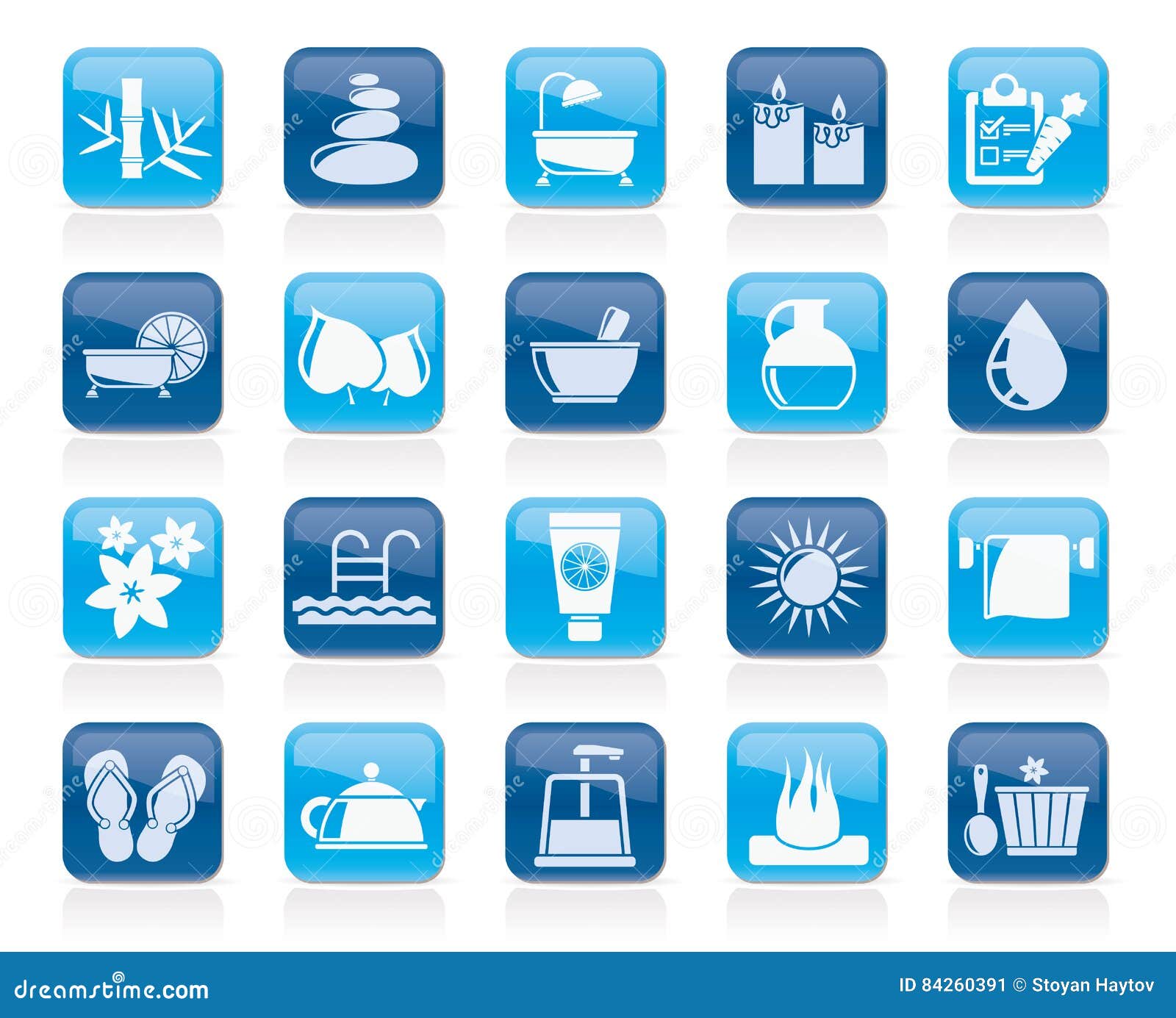 Spa, Beauty and Body Care Icons Stock Vector - Illustration of carrot ...