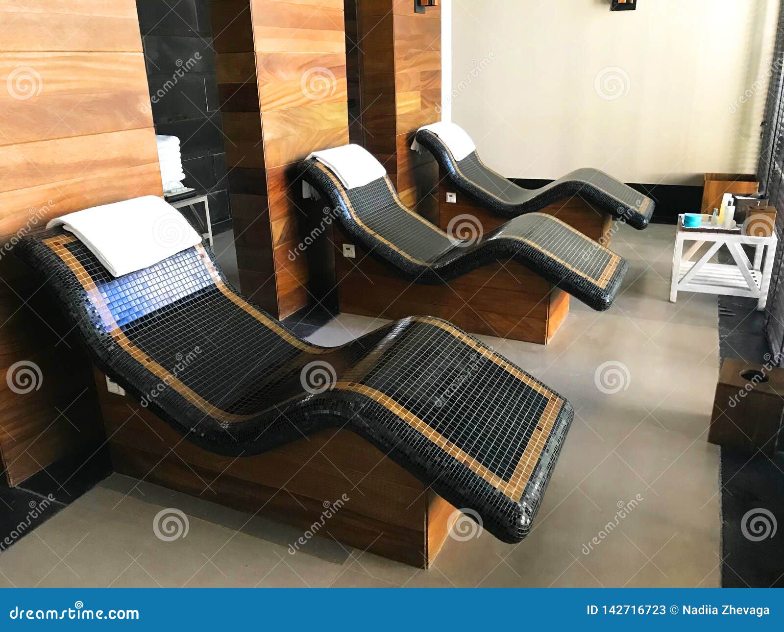 Spa Beds for Rest and Relaxation Stock Image - Image of healthy ...