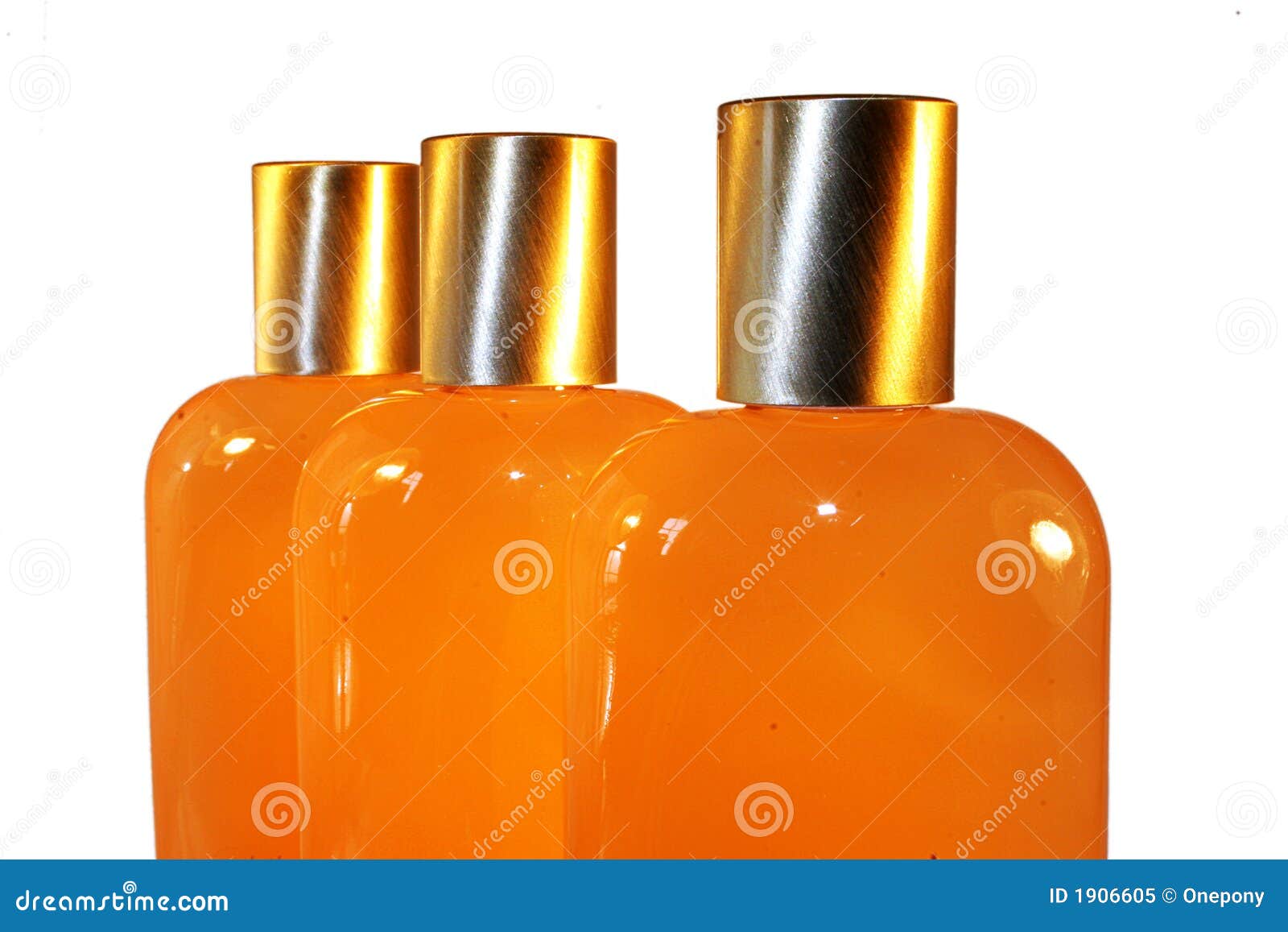 Spa Bottles stock image. Image of peach, bathing, orange - 1906605