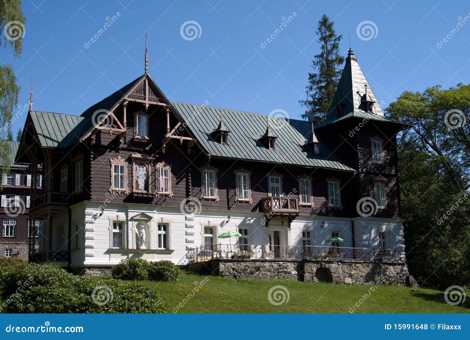 Spa building stock photo. Image of nature, house, village - 15991648