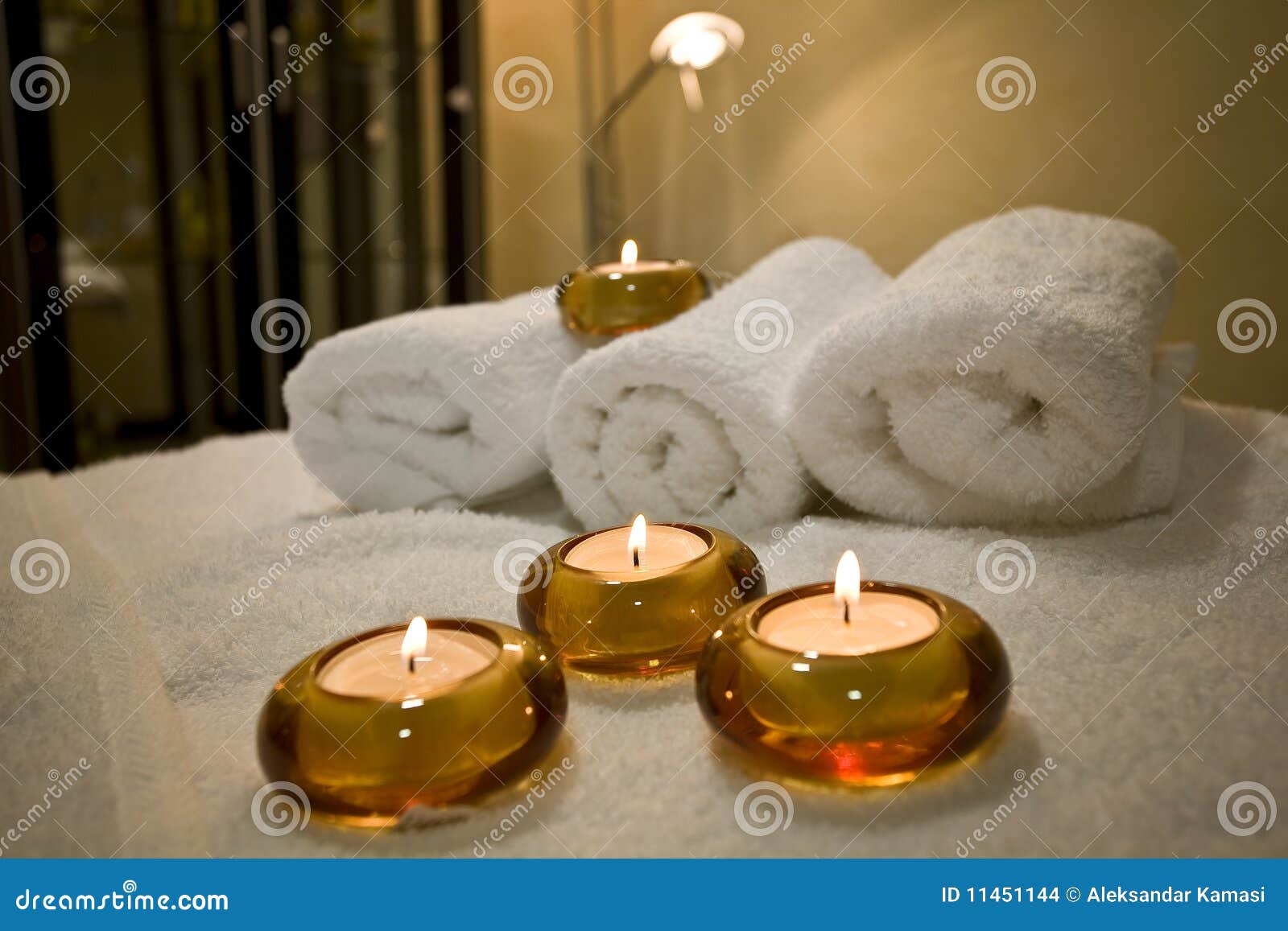 Spa candle stock photo. Image of towel, medicine, candle - 11451144