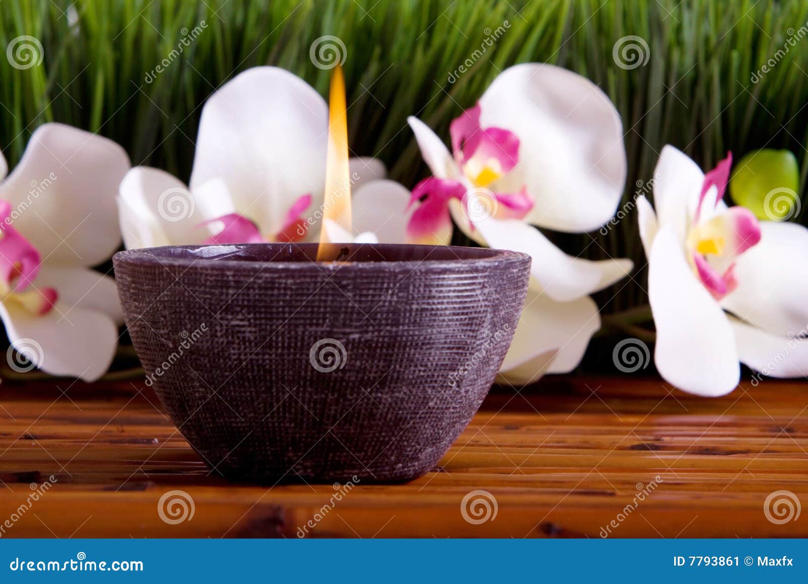 Spa candle stock image. Image of tranquil, serenity, relaxation - 7793861