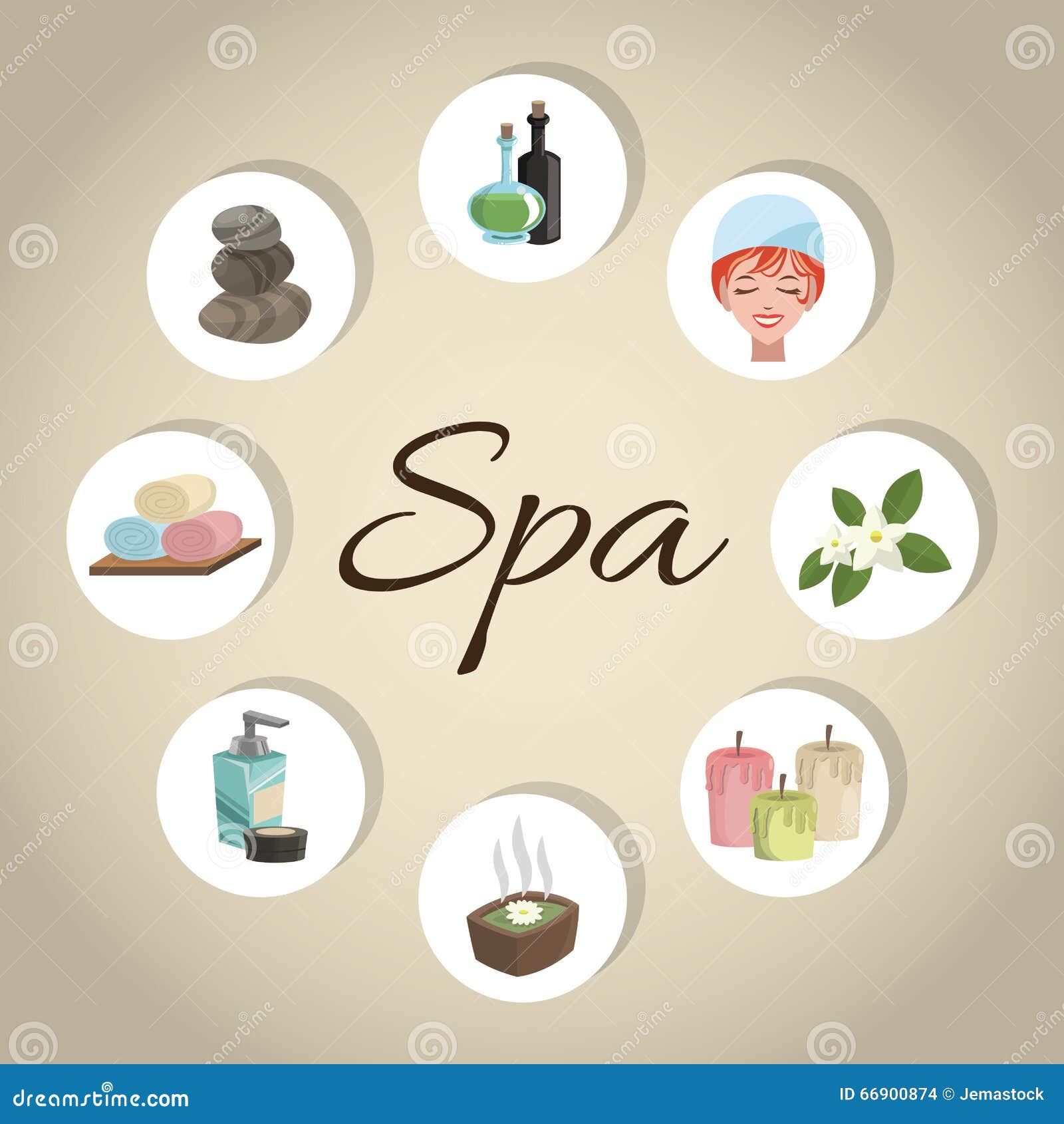 Spa center design stock vector. Illustration of health - 66900874