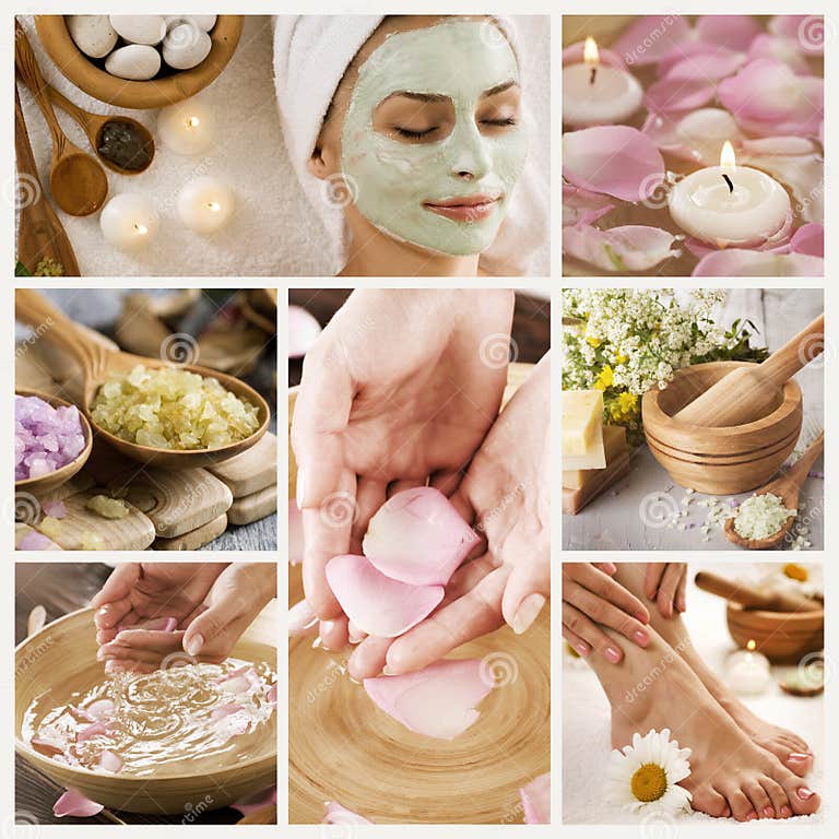 Spa Collage stock photo. Image of herbal, fresh, aroma - 15005066
