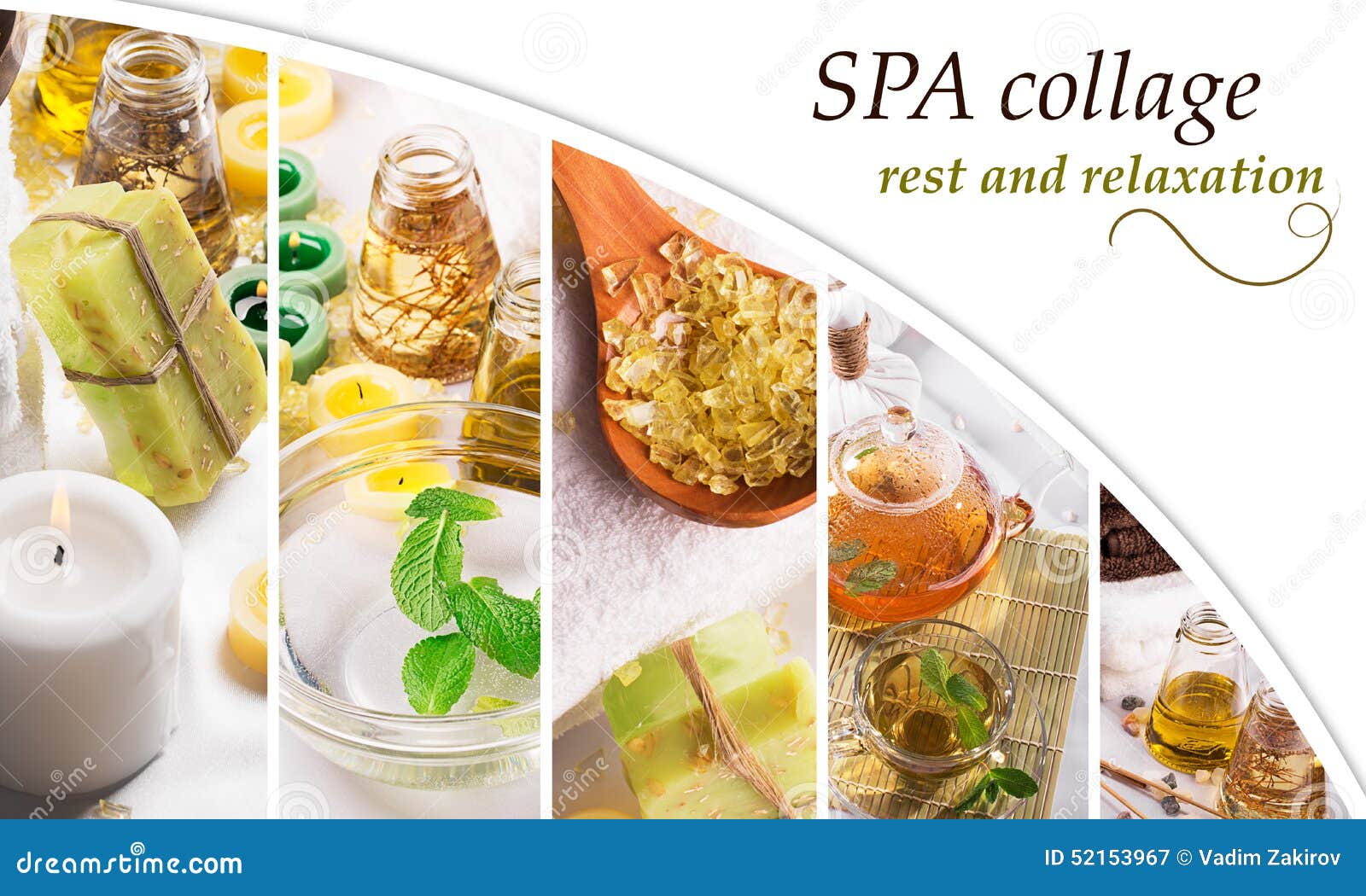 SPA collage stock image. Image of people, brown, rest - 52153967