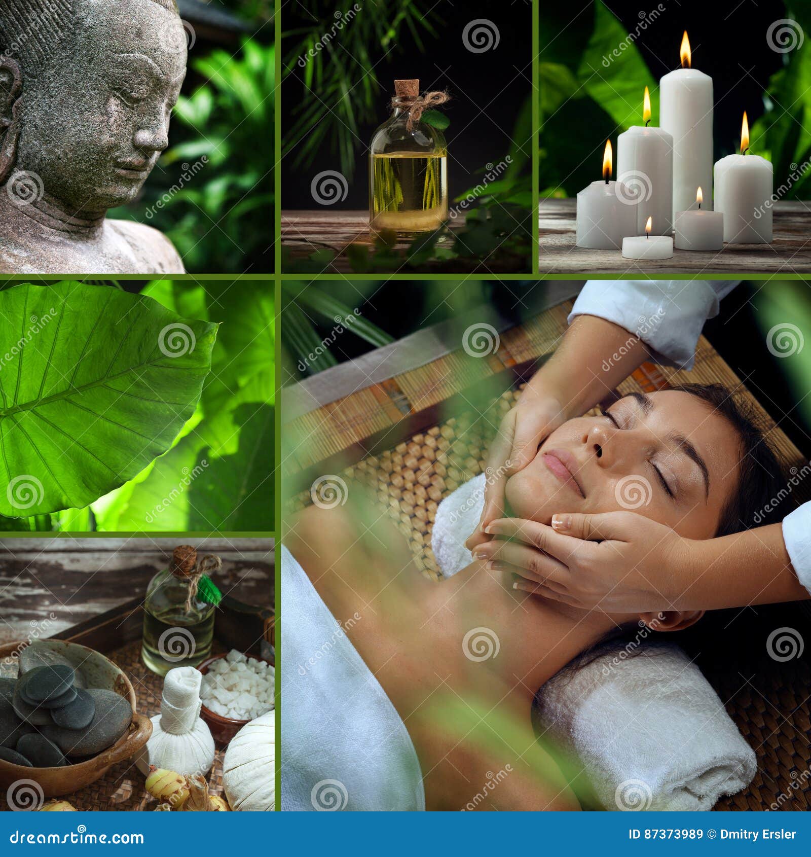 Spa collage stock image. Image of natural, therapy, procedure - 87373989