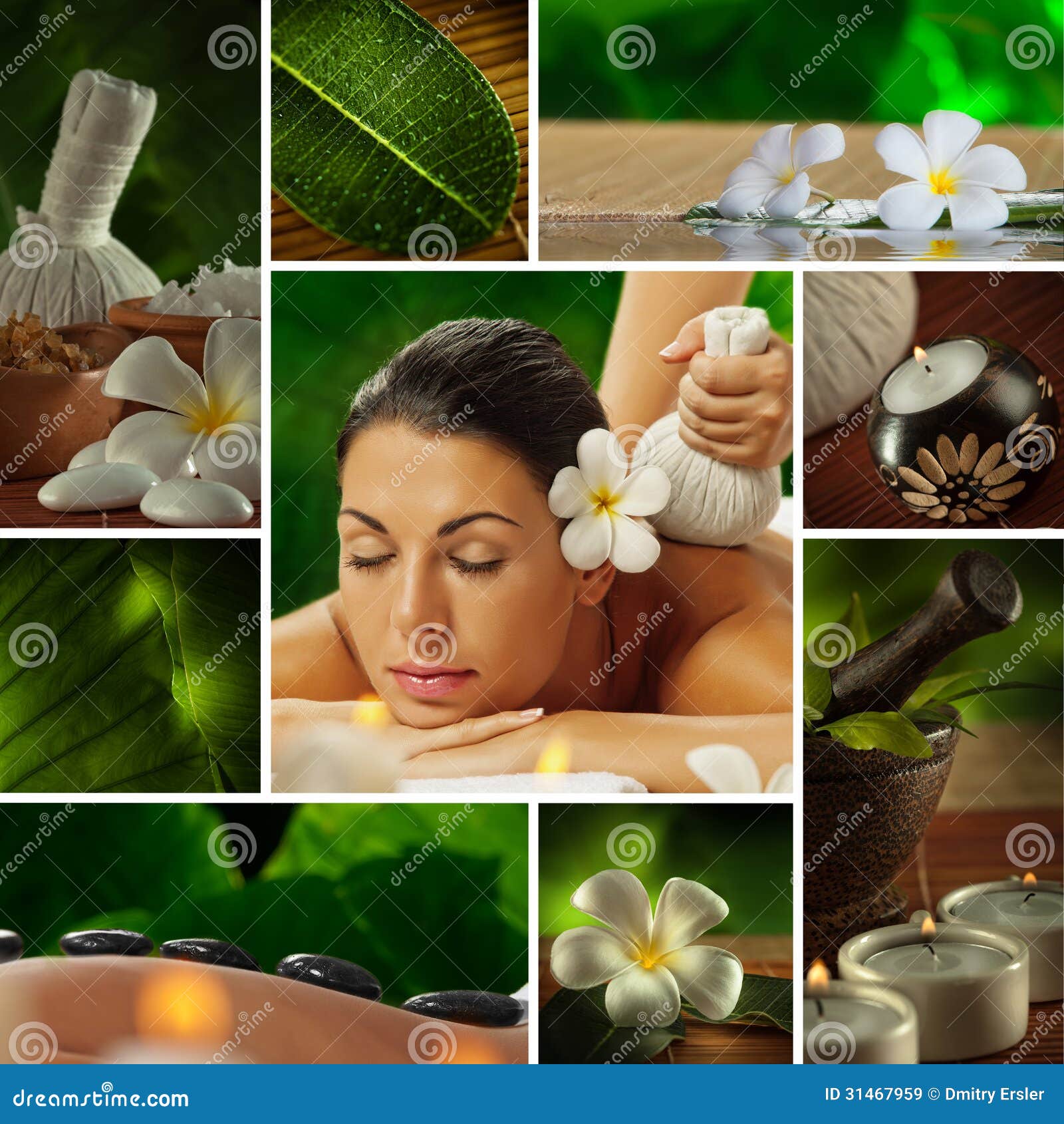 Spa collage stock image. Image of care, medicine, girl - 31467959