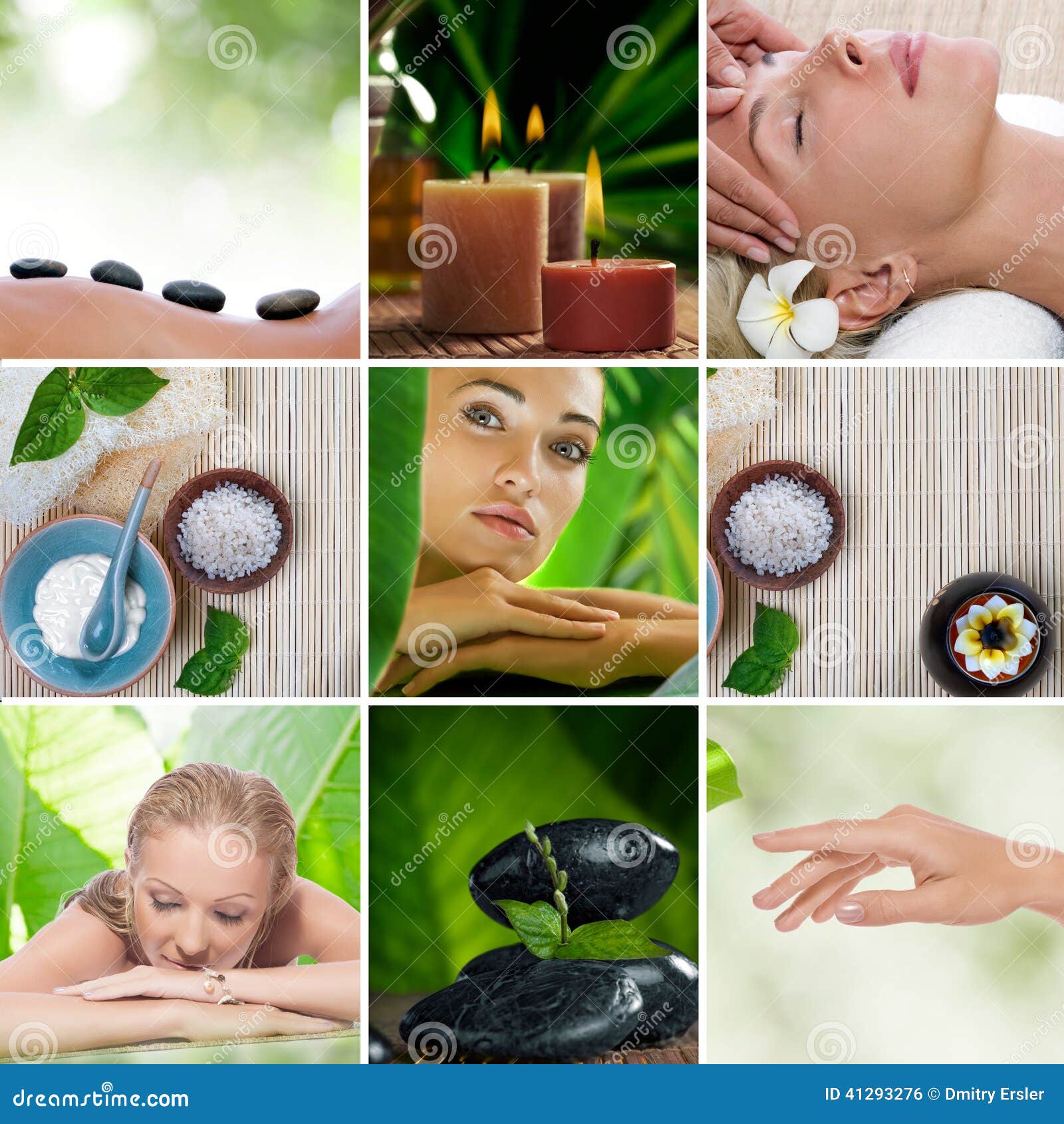Spa collage stock photo. Image of health, close, relax - 41293276
