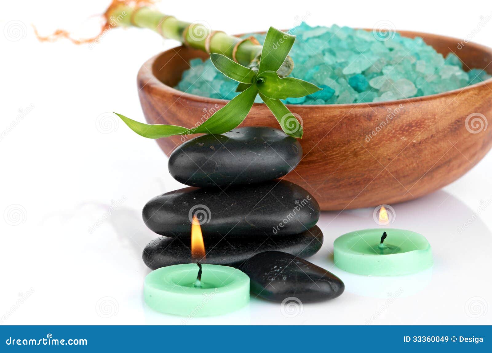 Spa Concept Over White with Sample Text Stock Image - Image of healthy ...