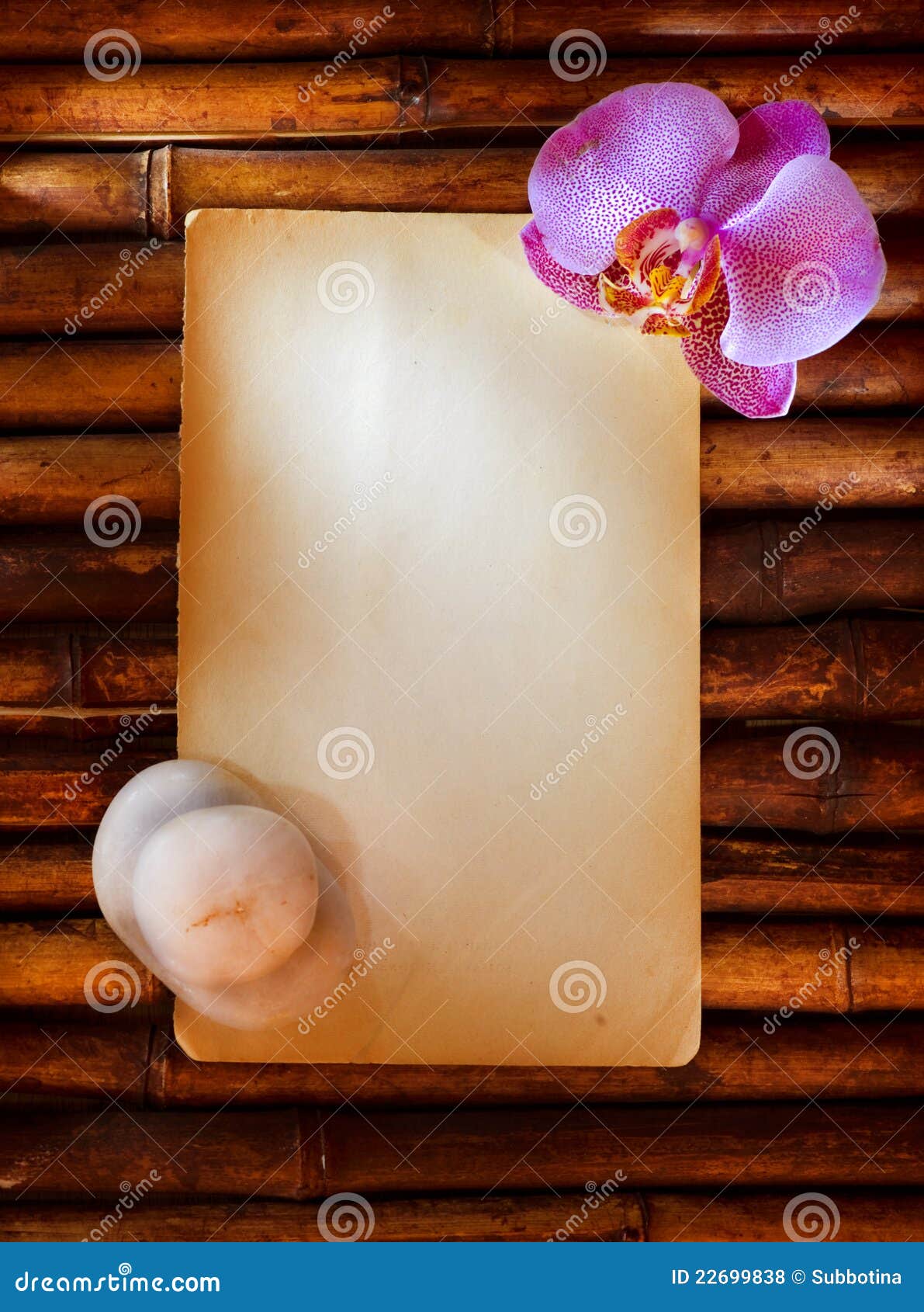 Spa Design stock photo. Image of paper, exotic, close - 22699838