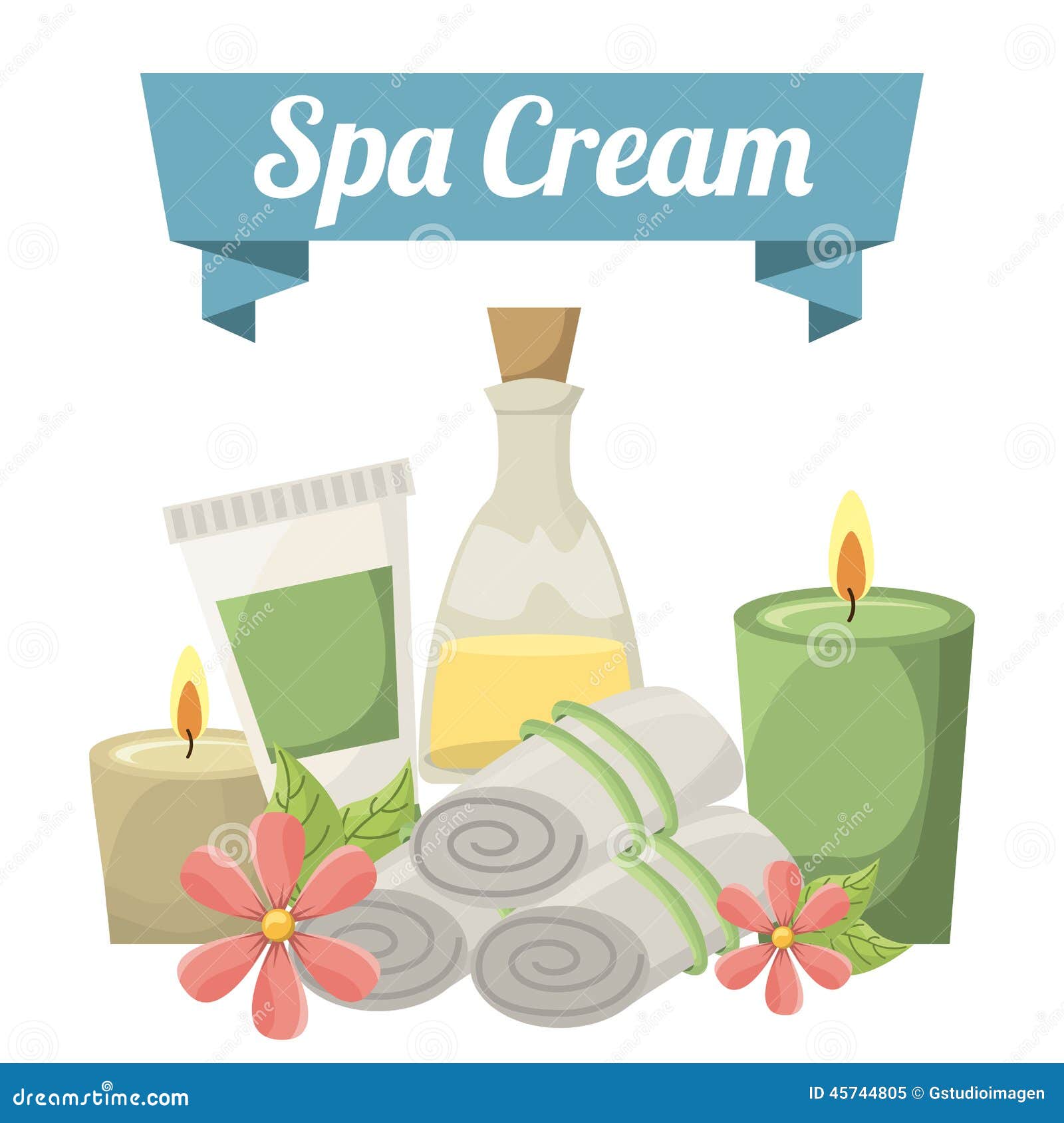 Spa design stock vector. Illustration of medicine, natural - 45744805