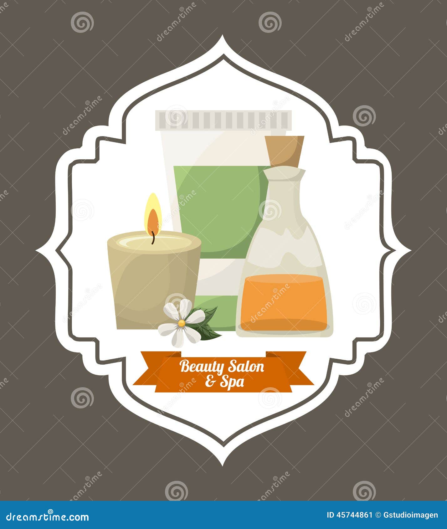 Spa design stock vector. Illustration of cream, boutique - 45744861