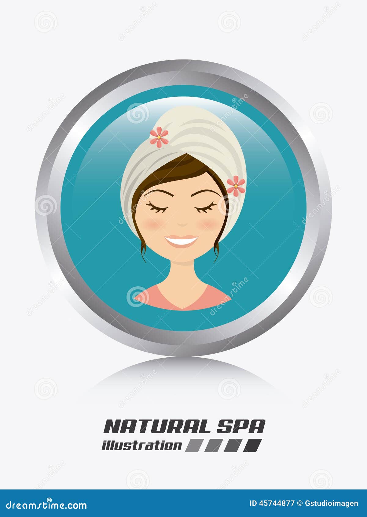 Spa design stock illustration. Illustration of card, beautiful - 45744877