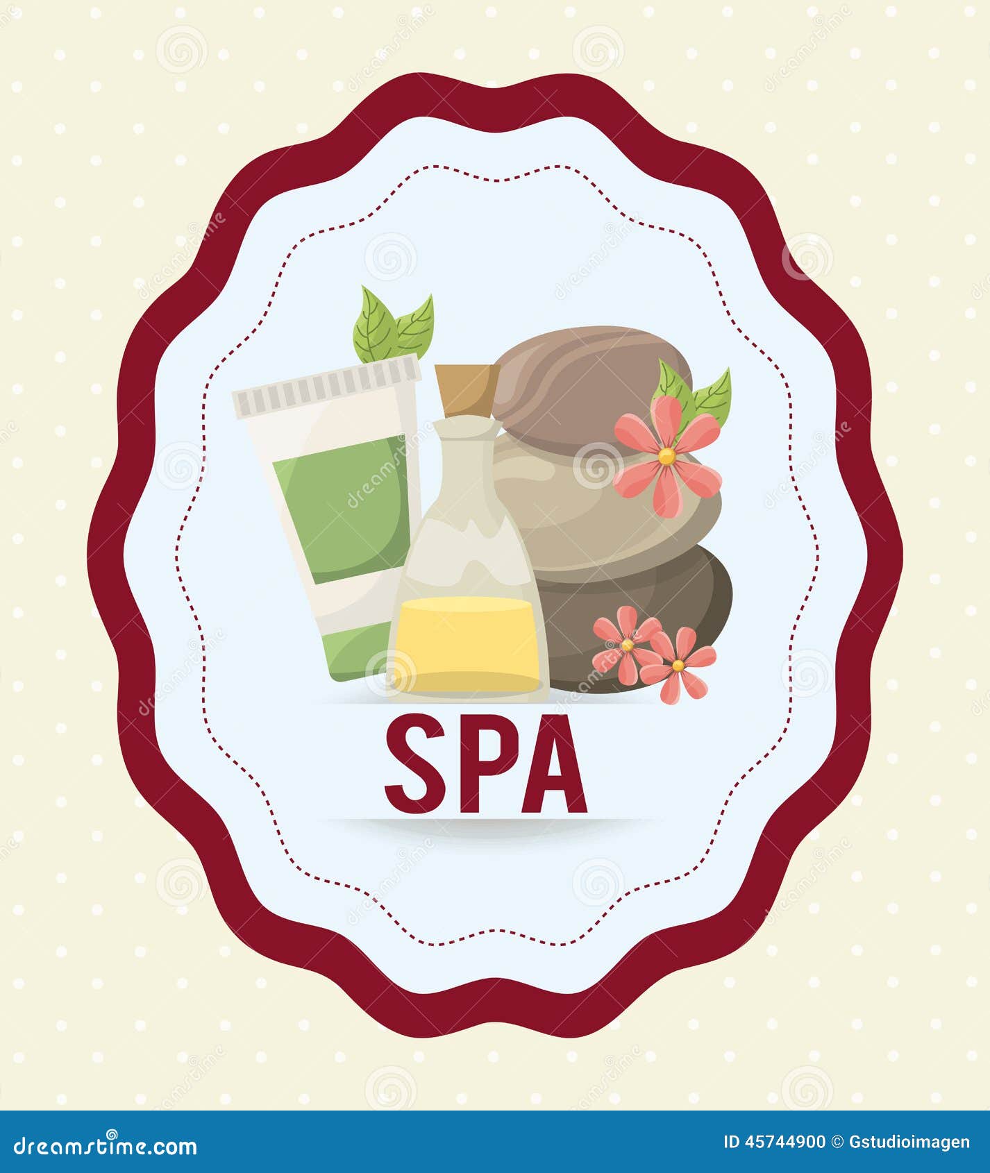 Spa design stock vector. Illustration of health, seal - 45744900