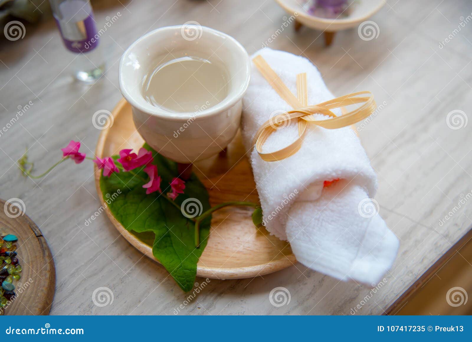 Spa Drink stock image. Image of bath, care, wellness - 107417235