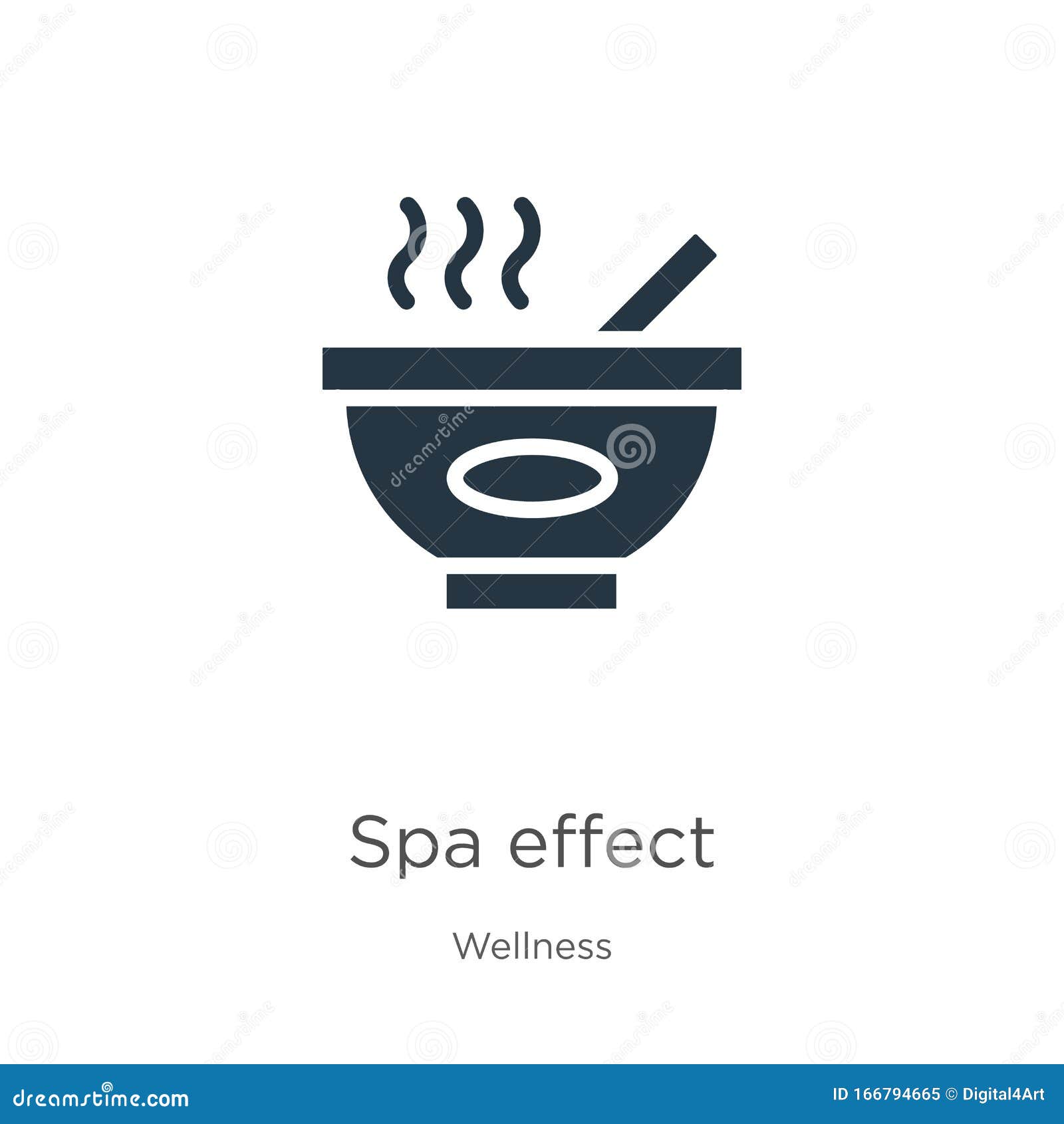 Spa Effect Icon Vector. Trendy Flat Spa Effect Icon from Wellness ...