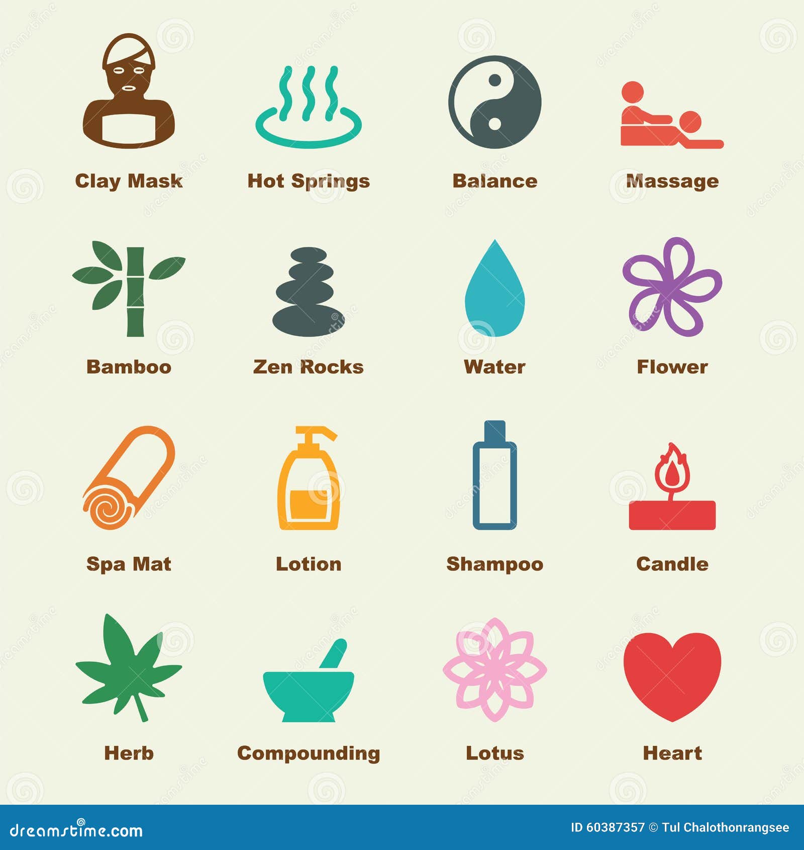 Spa elements stock illustration. Illustration of service - 60387357