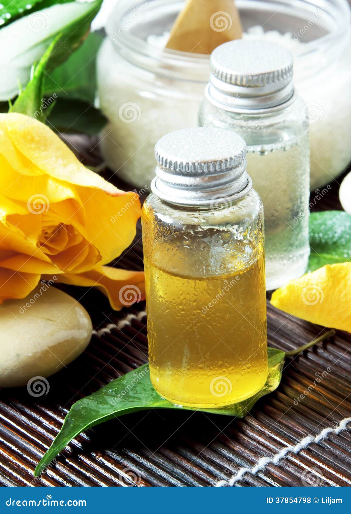 Spa Essences Bottles stock photo. Image of bright, dayspa - 37854798