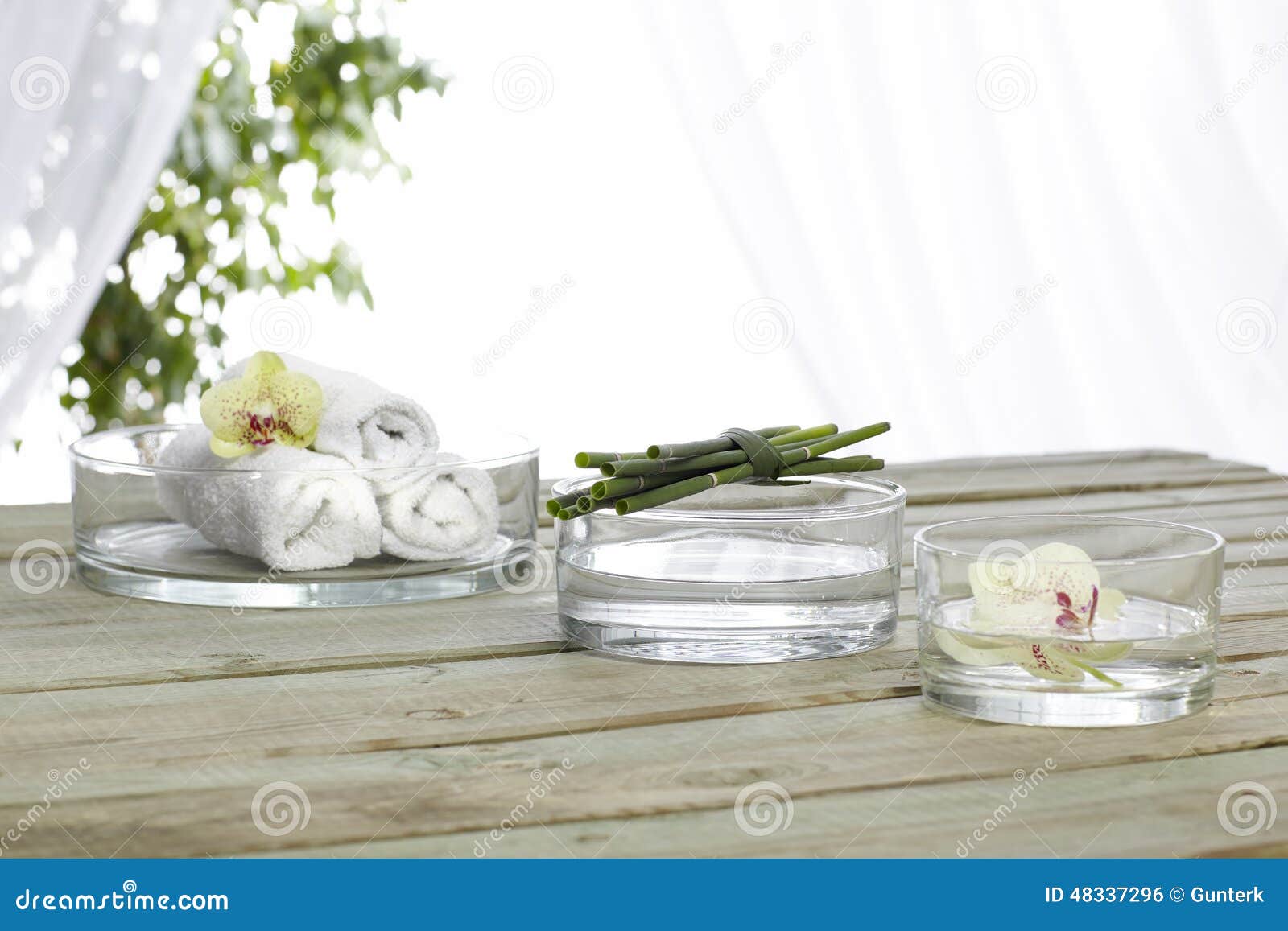 Spa Essentials, White Towel Stock Photo - Image of massage, beautiful ...