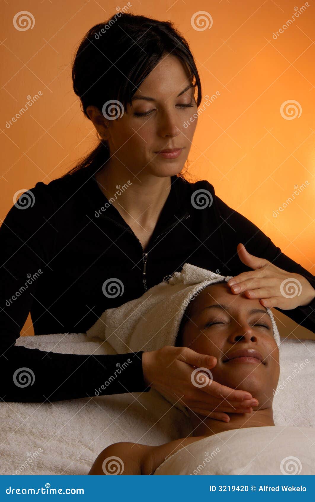 Spa Face Massage stock photo. Image of aromatherpay, balance - 3219420