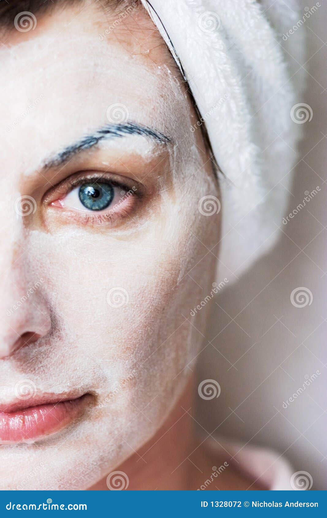 Spa Facial stock photo. Image of facial, eyebrows, pamper - 1328072