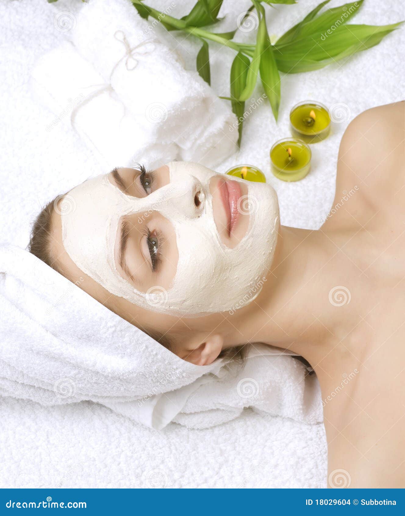 Spa Facial Mask stock photo. Image of happy, cosmetic - 18029604