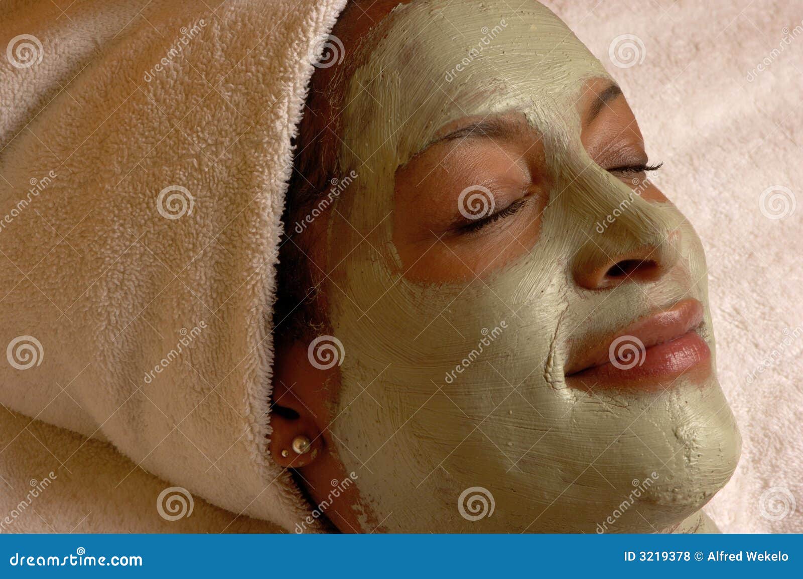 Spa Facial Mask Relaxation stock photo. Image of organic - 3219378