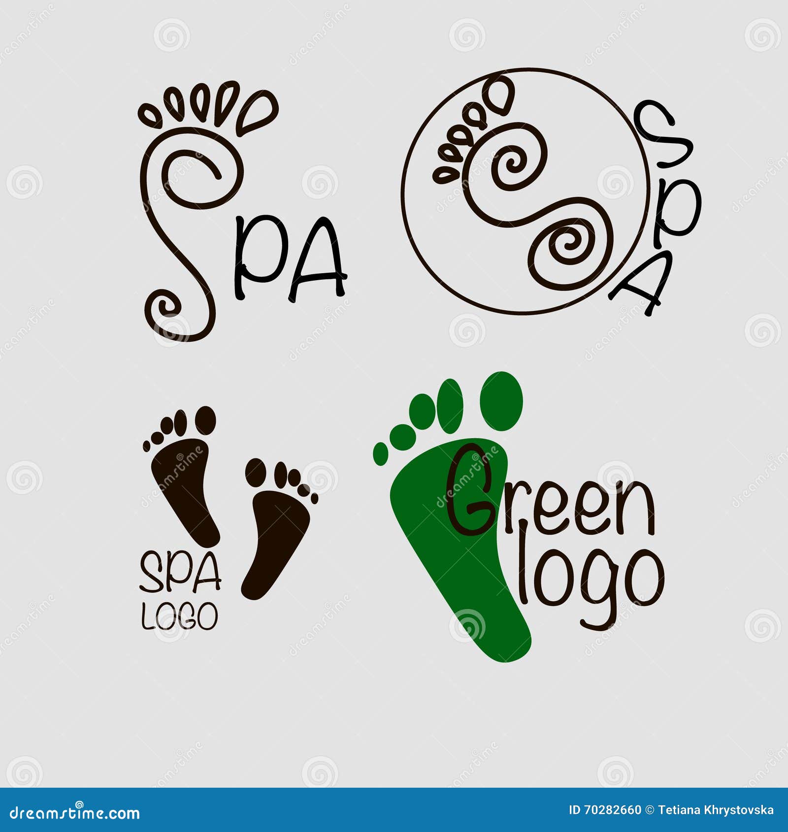 Spa feet logo stock vector. Illustration of people, footprint - 70282660