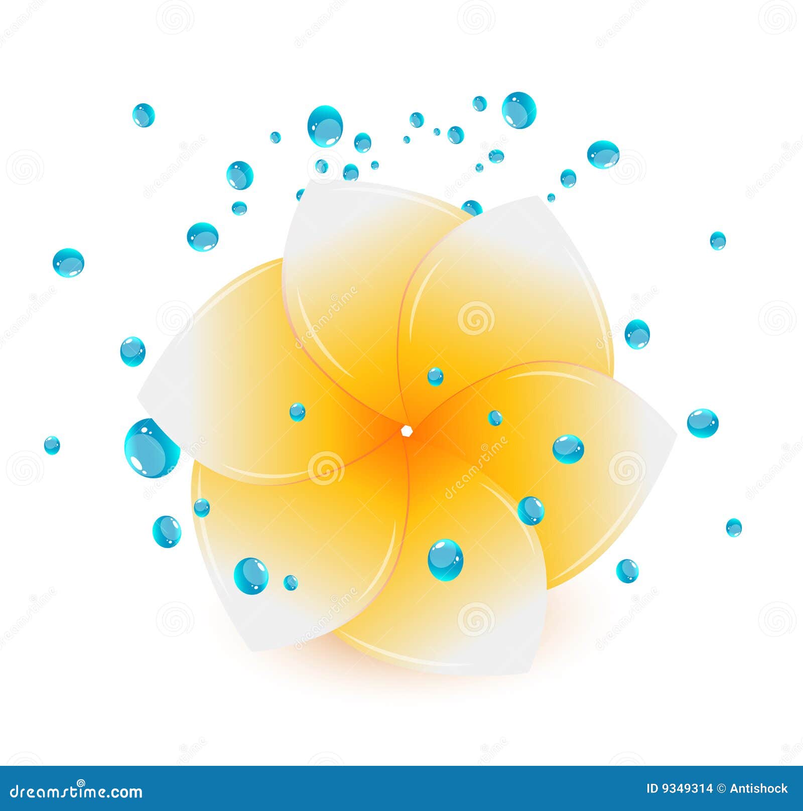 Spa flower stock vector. Illustration of abstract, modern - 9349314