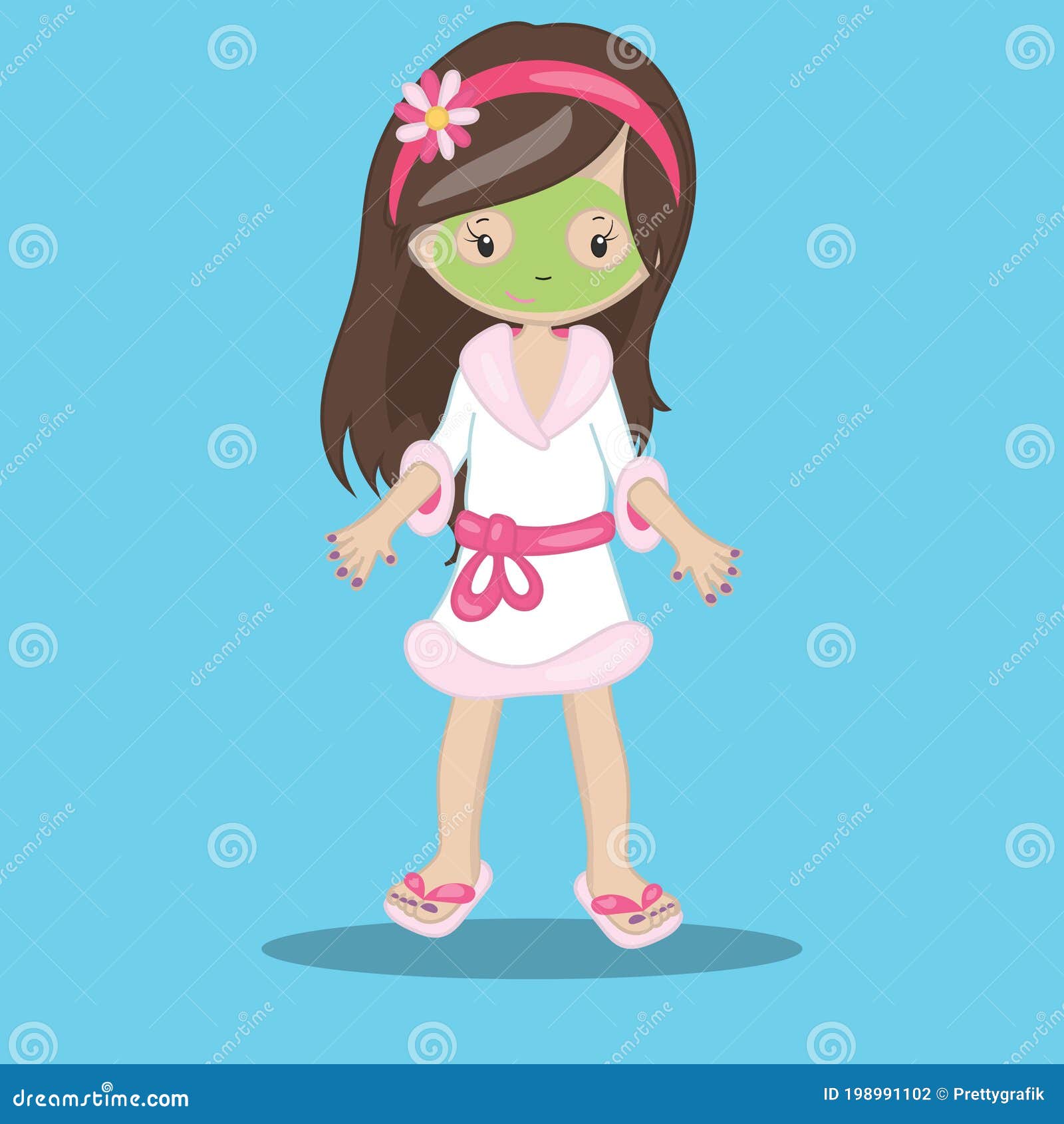 Spa girls 01 stock vector. Illustration of vector, girls - 198991102