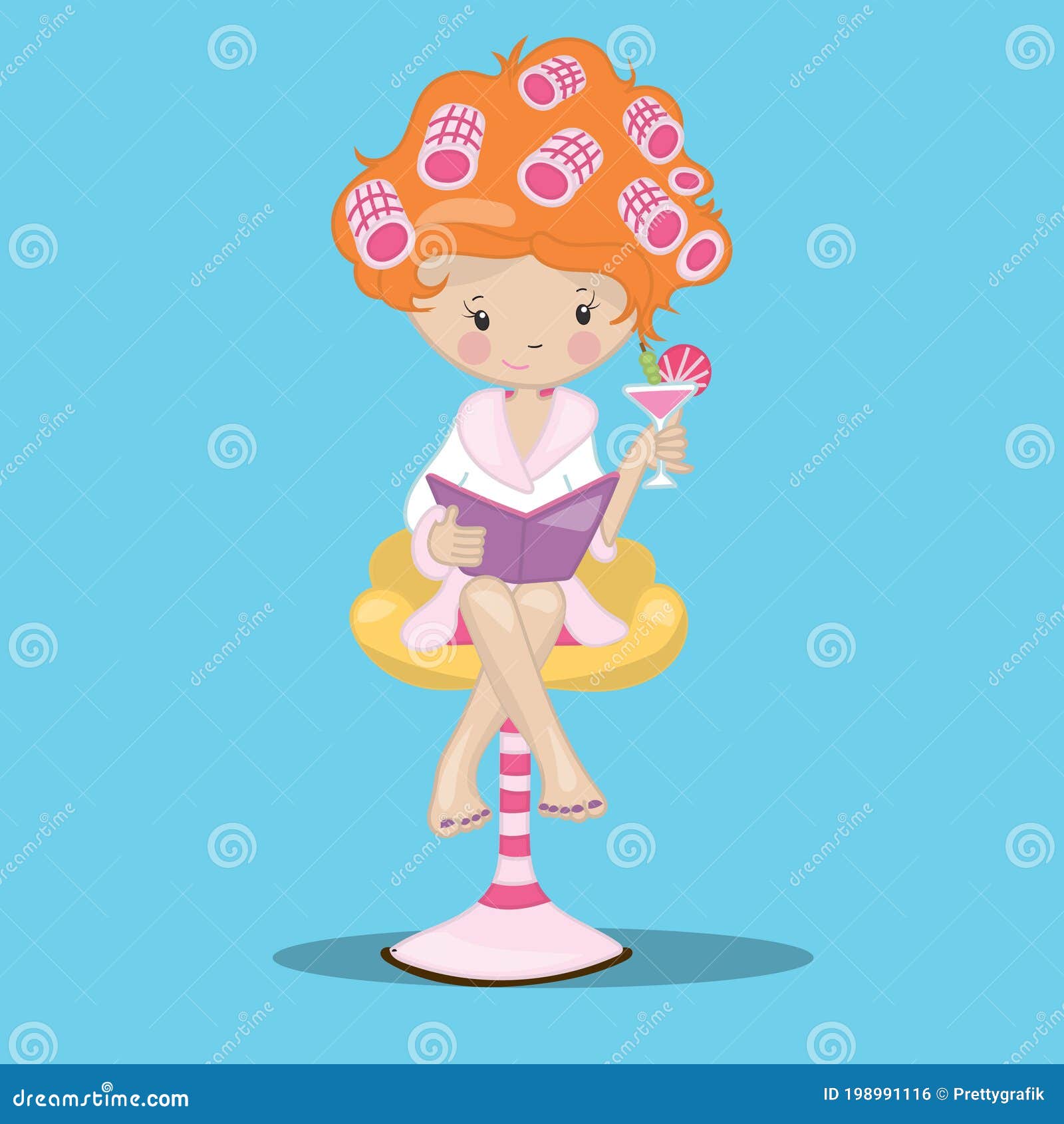 Spa girls 09 stock vector. Illustration of vector, girls - 198991116