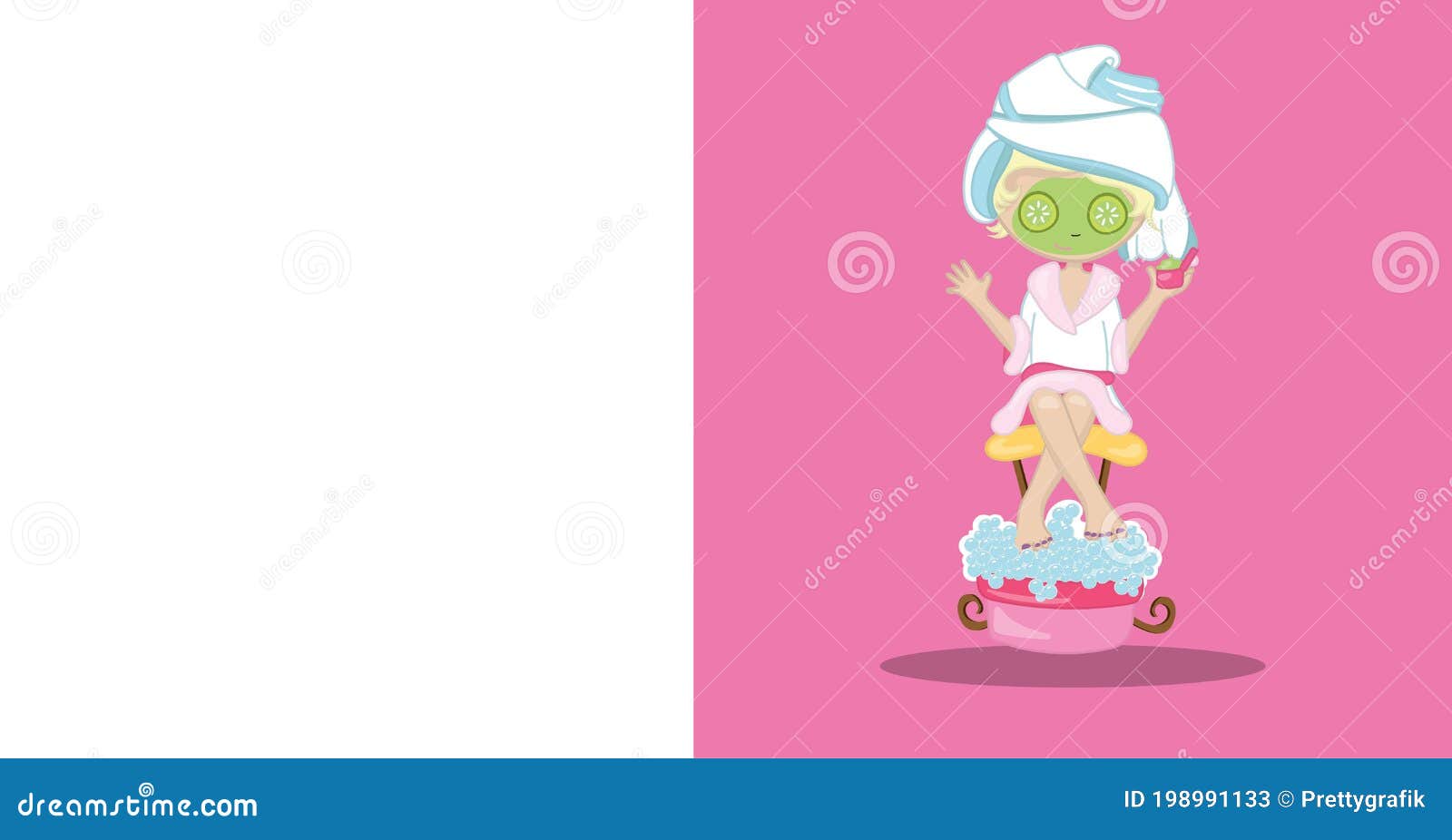 Spa girls 19 stock vector. Illustration of vector, girls - 198991133