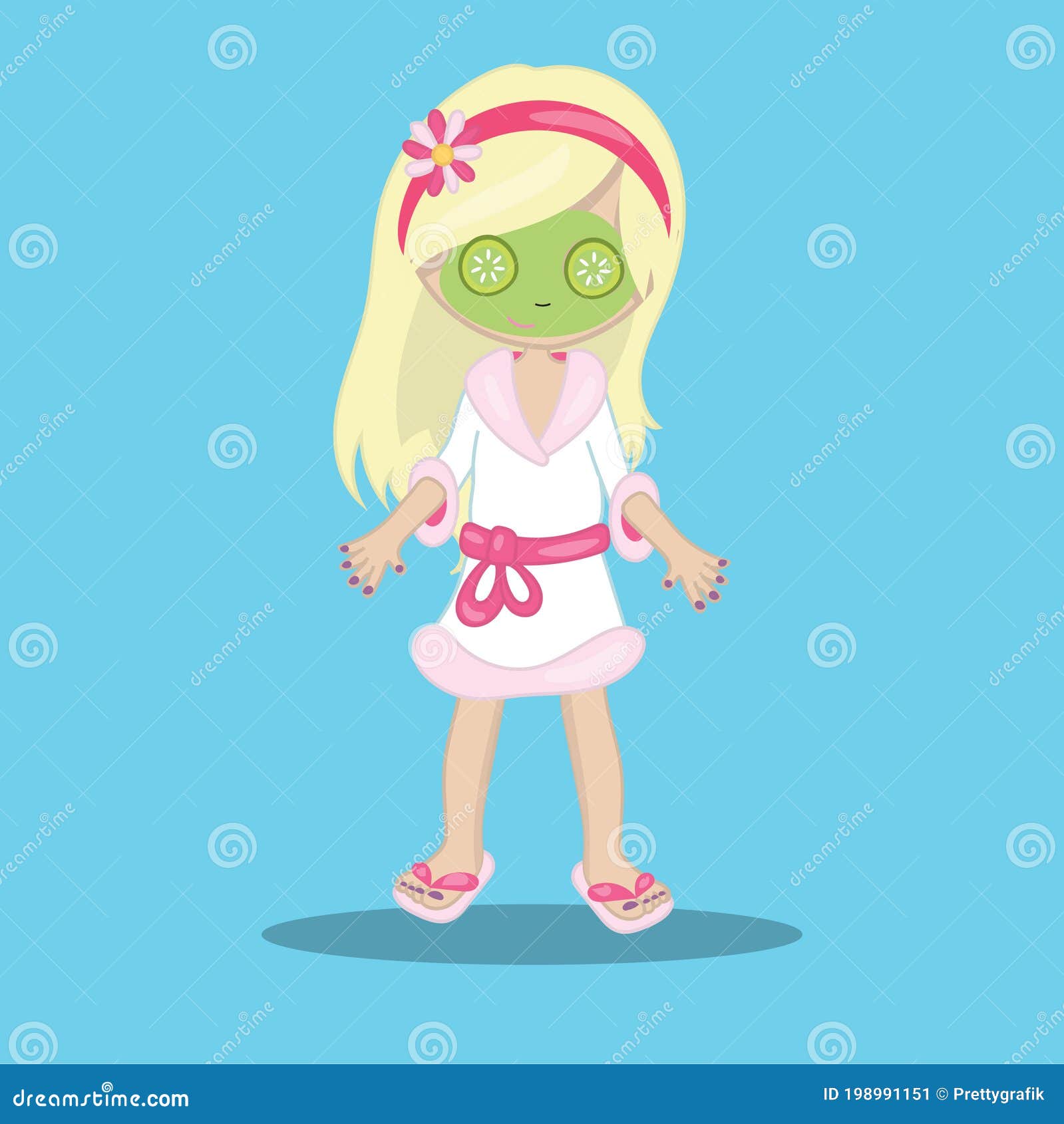 Spa girls 33 stock vector. Illustration of vector, girls - 198991151