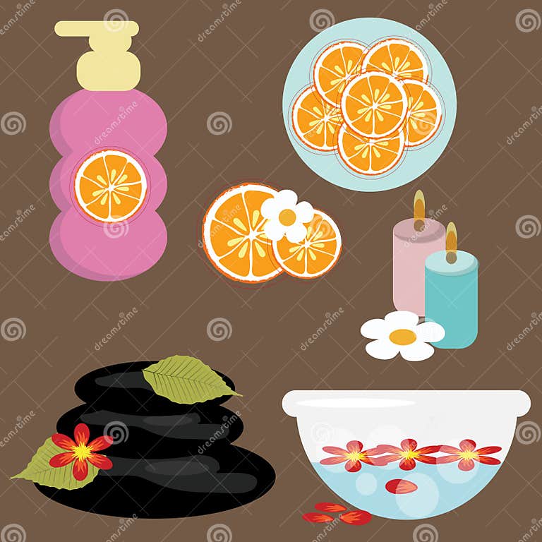 Spa graphic elements stock vector. Illustration of pebbles - 20512068