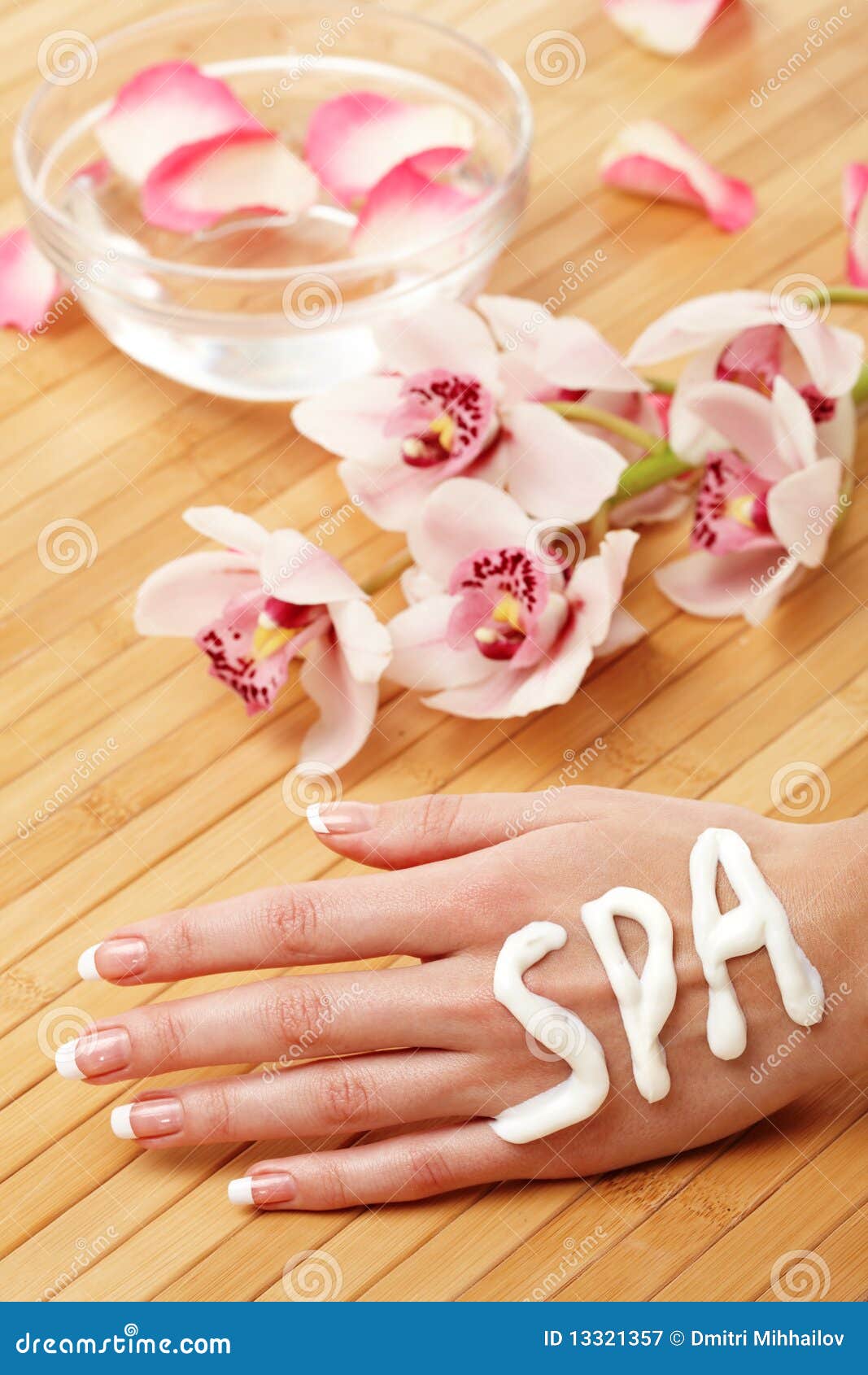Spa hands stock image. Image of flowers, fresh, elegance - 13321357