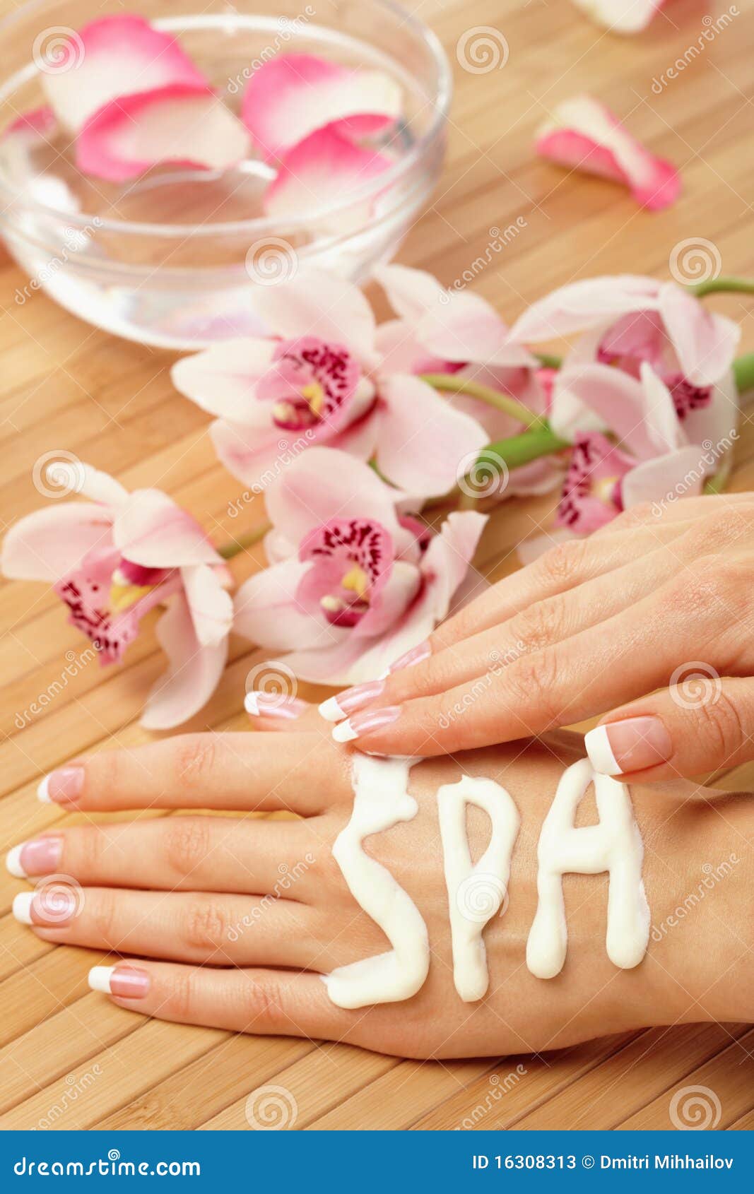 Spa hands stock image. Image of french, care, beautiful - 16308313