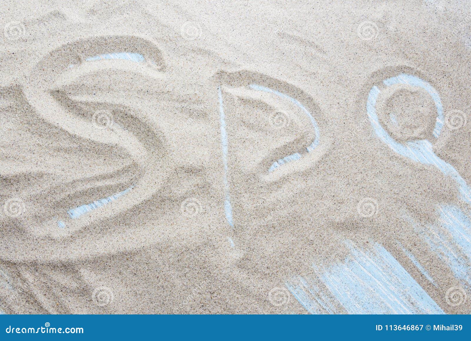 Spa Handwritten in Sand on a Beach. Stock Image - Image of idea, font ...